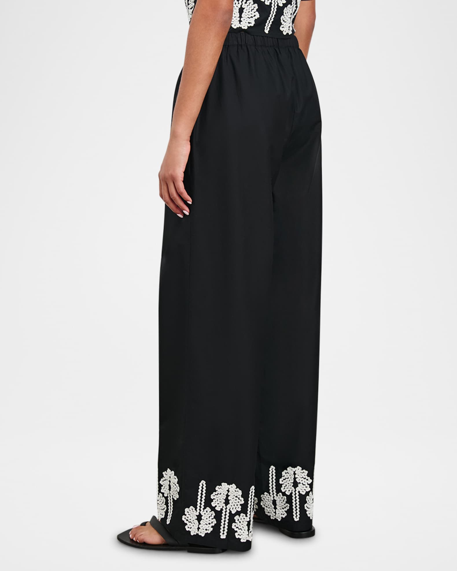 Rails Emmie Palm Tree Embroidered Pants | Neiman Marcus