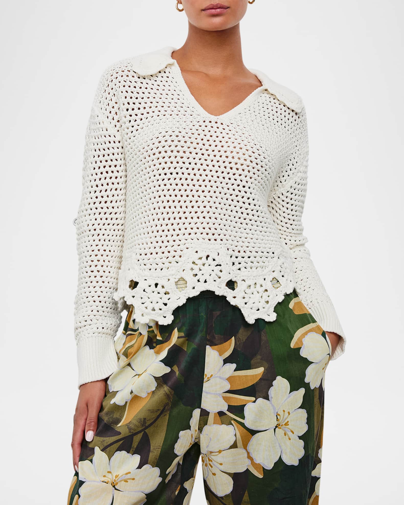 Rails Louise Crochet Sweater | Neiman Marcus