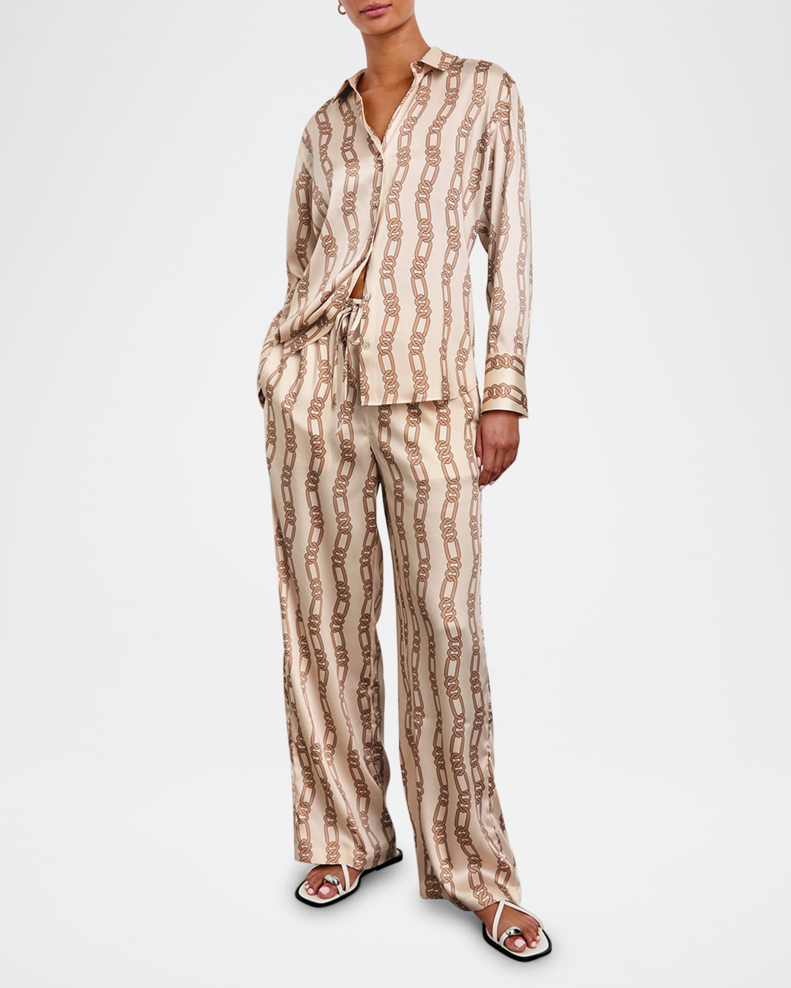 Rails Damani Chain Link Drawstring Pants | Neiman Marcus