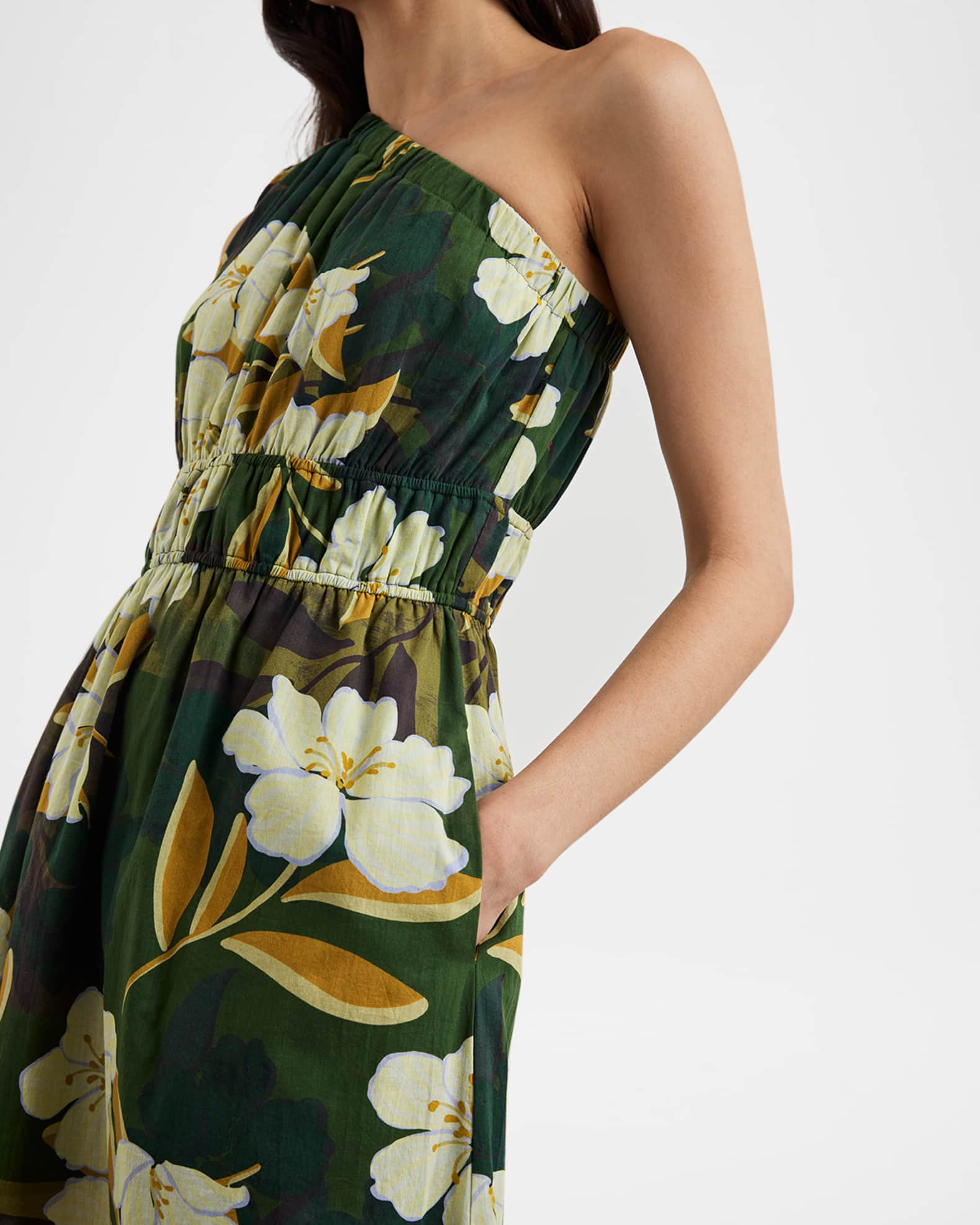 Rails Selani Asymmetric Midi Dress | Neiman Marcus