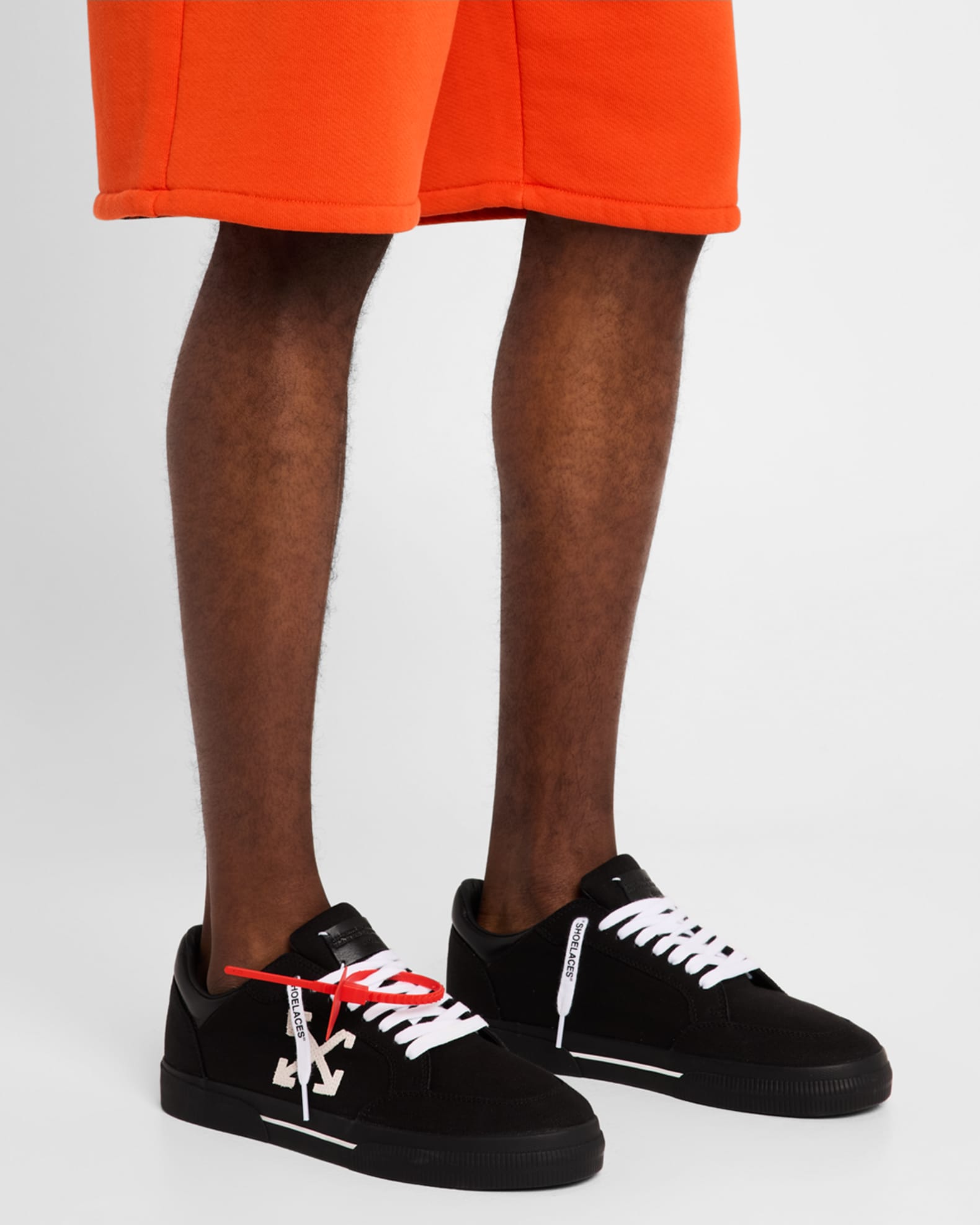 Off-White Men's Low Vulcanized Canvas Sneakers | Neiman Marcus