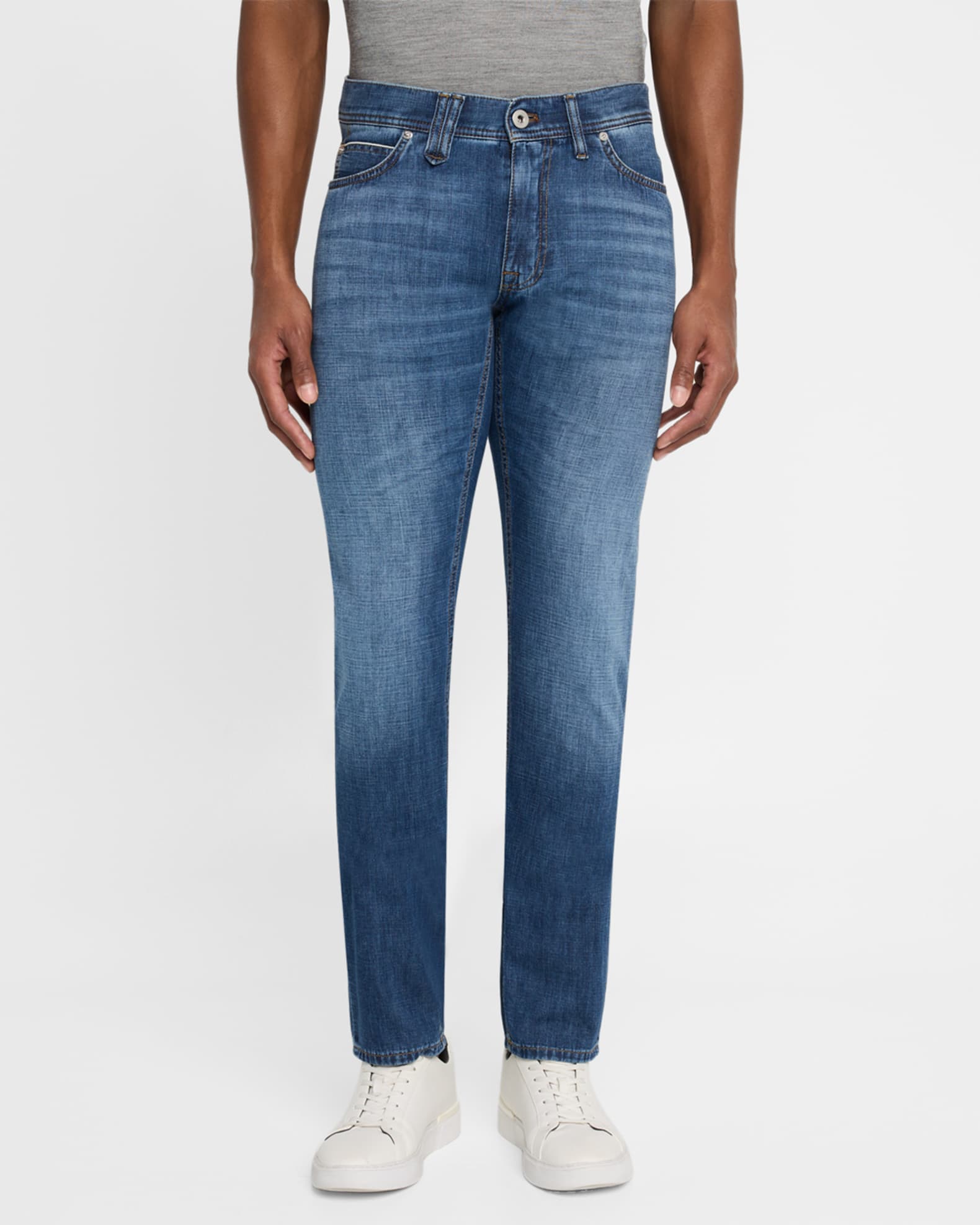 Brioni Men's Light-Wash Denim Jeans | Neiman Marcus