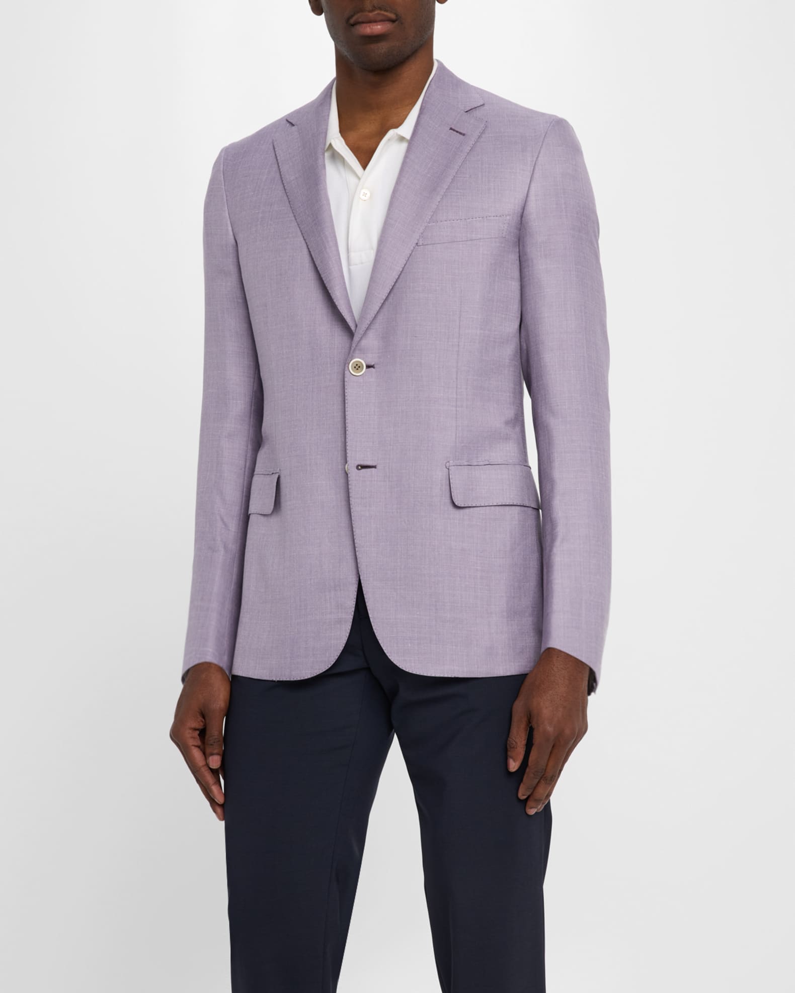 Brioni Men's Cashmere and Silk Single-Breasted Sport Coat | Neiman Marcus