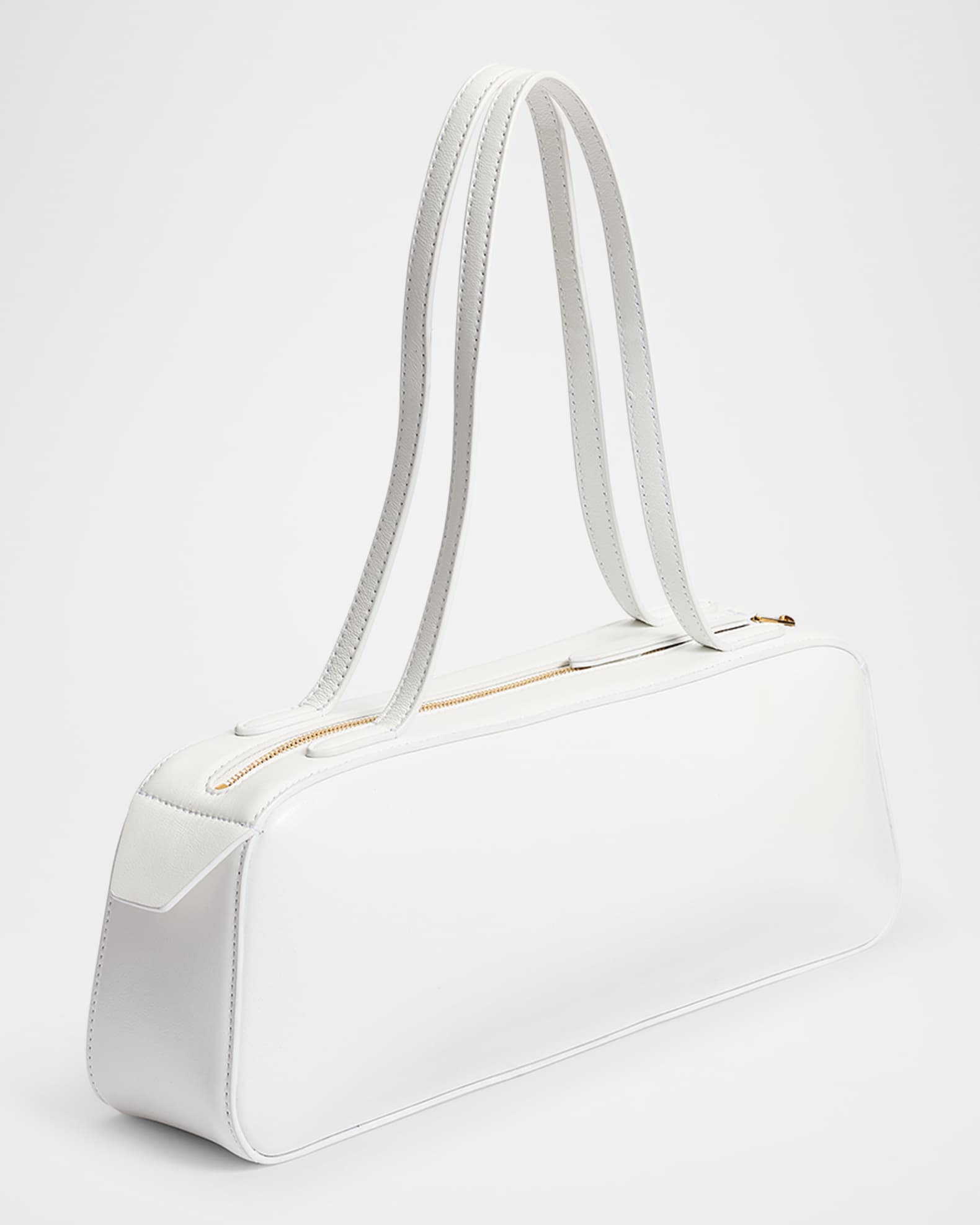 Khaite Simona Crackle Patent Leather Shoulder Bag | Neiman Marcus