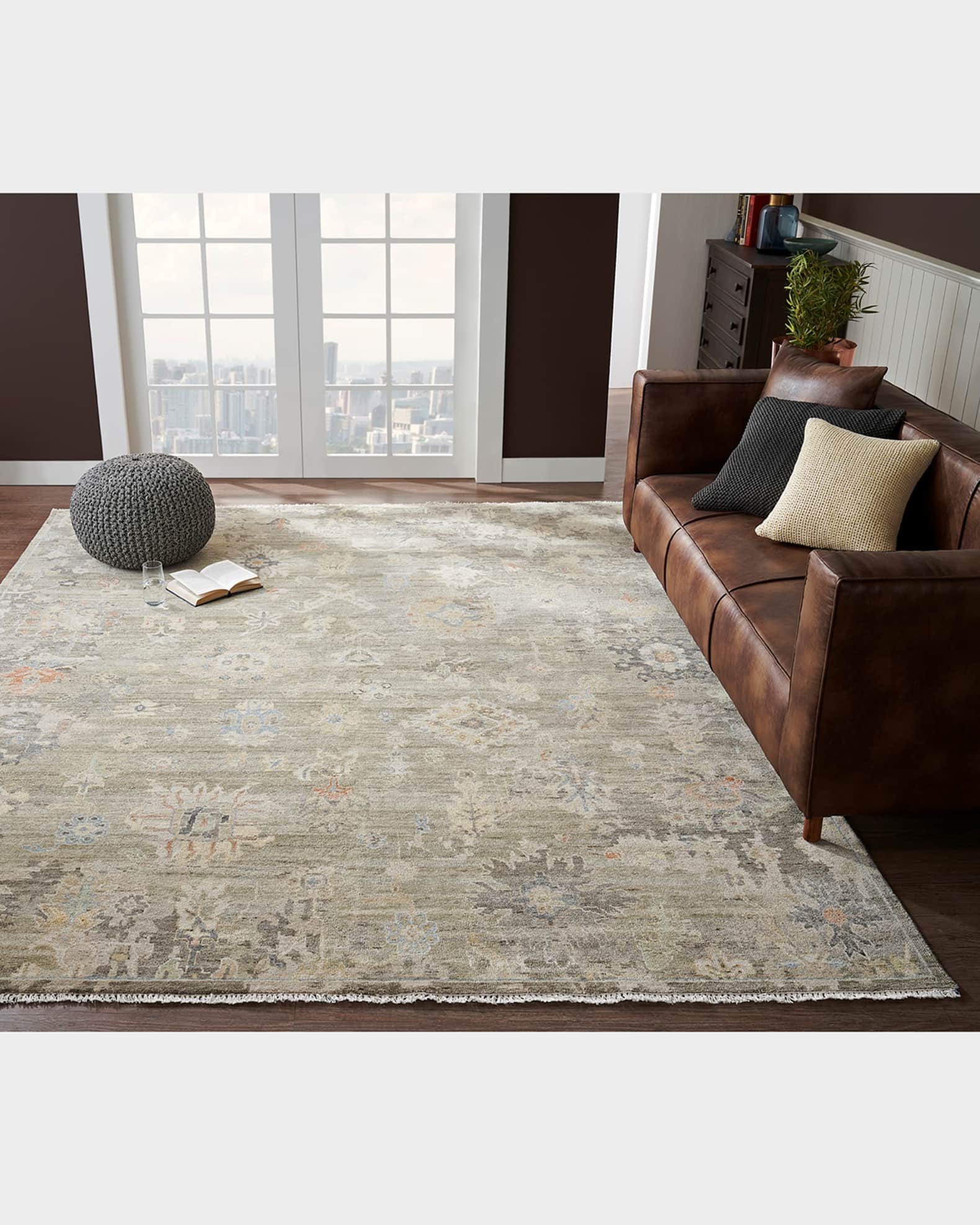 Hayes Hand-Knotted Runner | Neiman Marcus