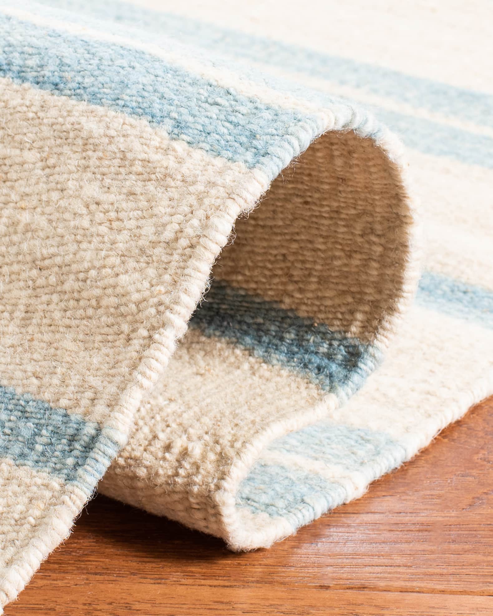 Brett Stripe Flat-Weave Rug | Neiman Marcus