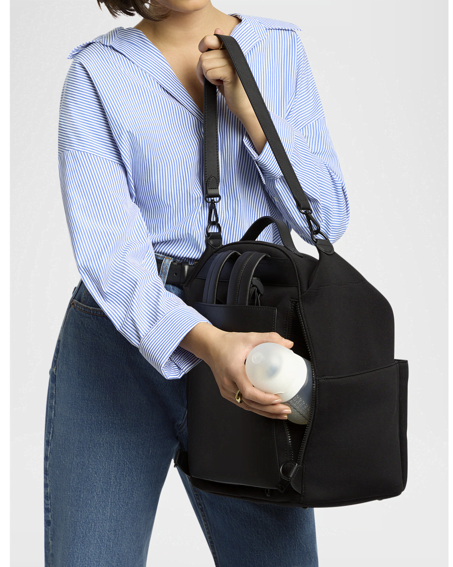 Mina Baie Stevie Neoprene Bundle Backpack Bag | Neiman Marcus