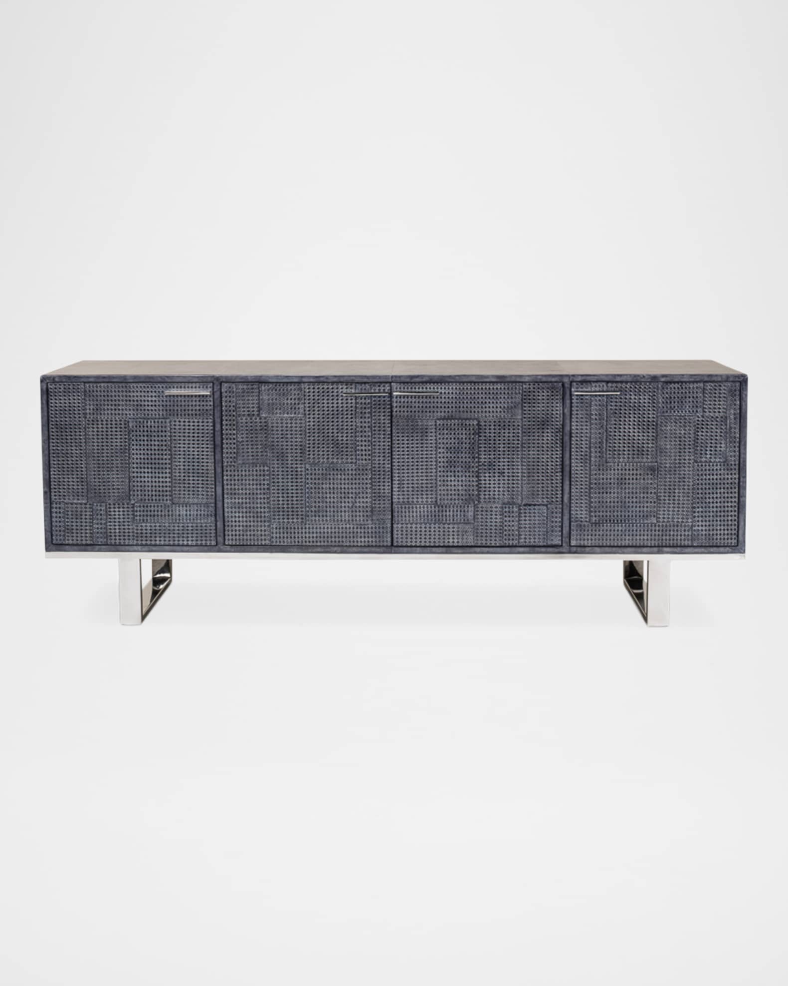 Sarreid Bronzini Leather-Covered Credenza | Neiman Marcus