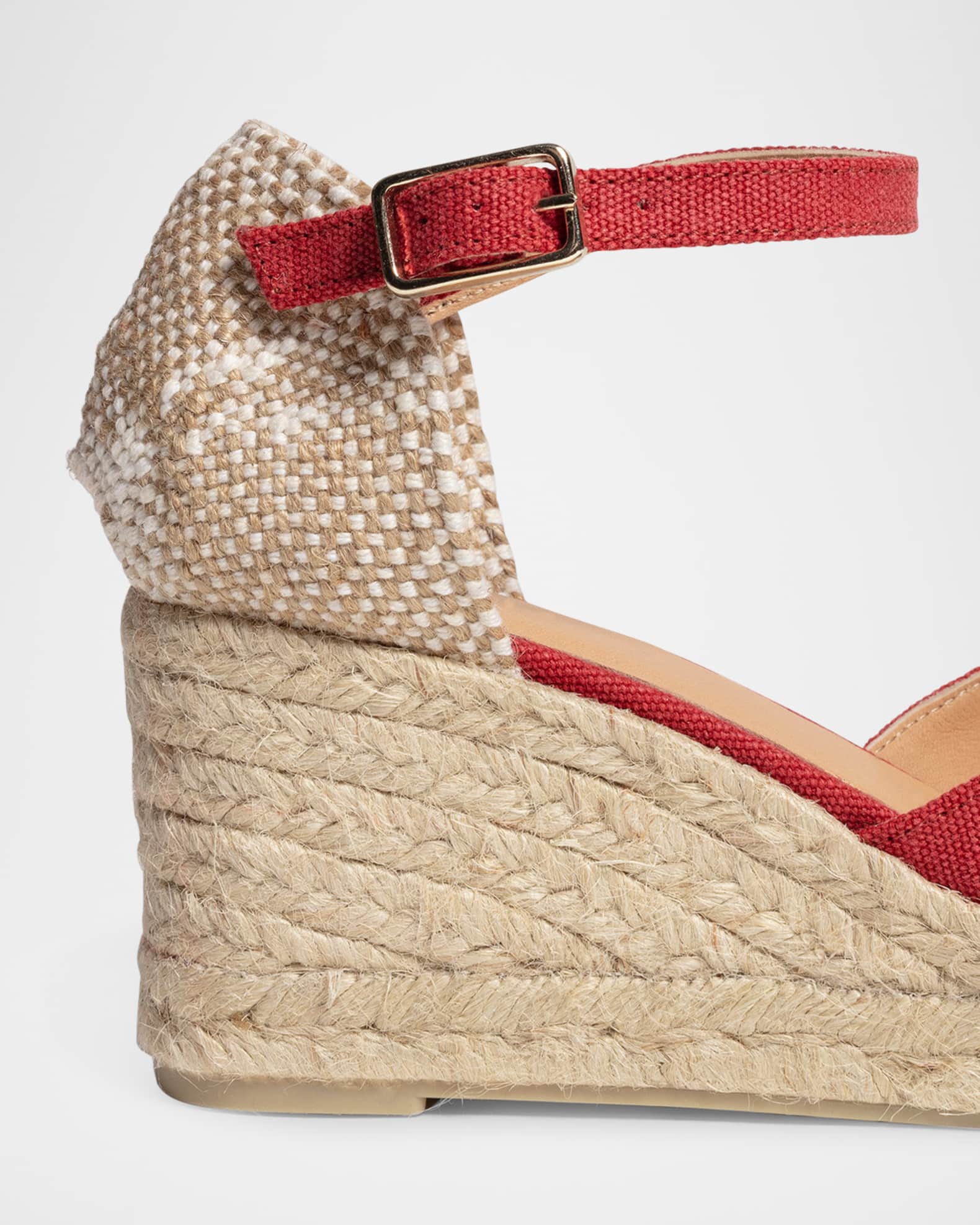 Castaner Bianca Canvas Wedge Espadrilles | Neiman Marcus
