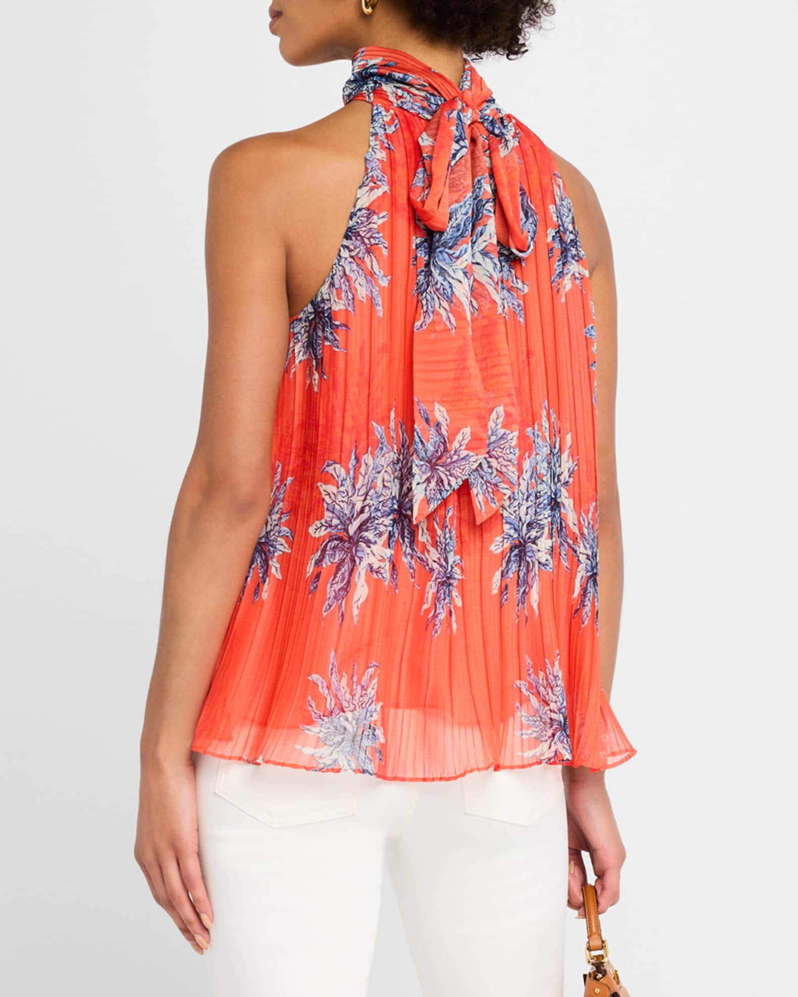 Ramy Brook Racquel Pleated Halter Top | Neiman Marcus