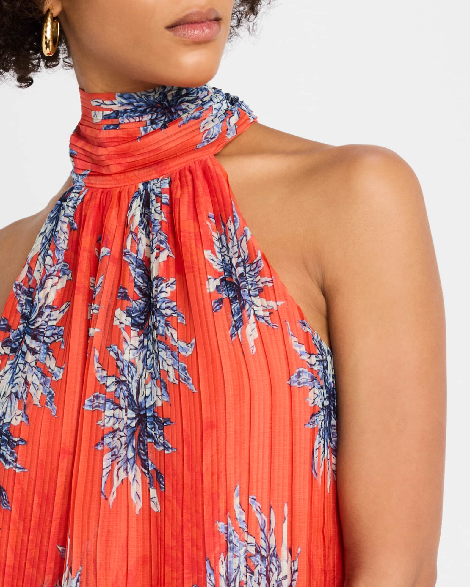 Ramy Brook Racquel Pleated Halter Top | Neiman Marcus