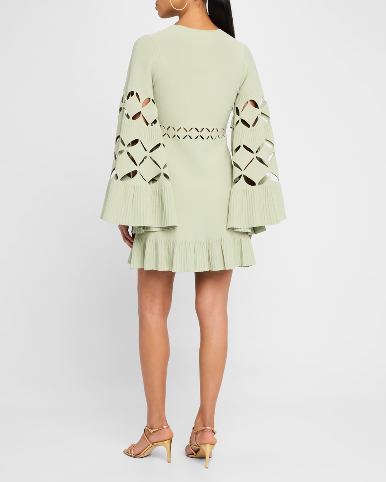 Alexis Linden Long-Sleeve Cut-Out Dress | Neiman Marcus