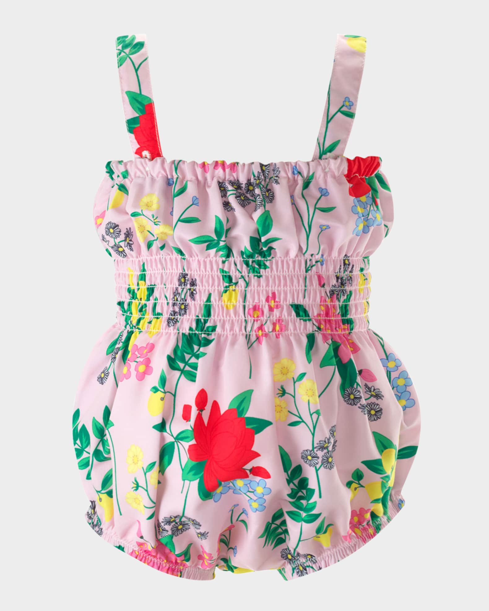 Rachel Riley Girl's Botanical Floral Bubble One-Piece Swimsuit, Size 6M ...
