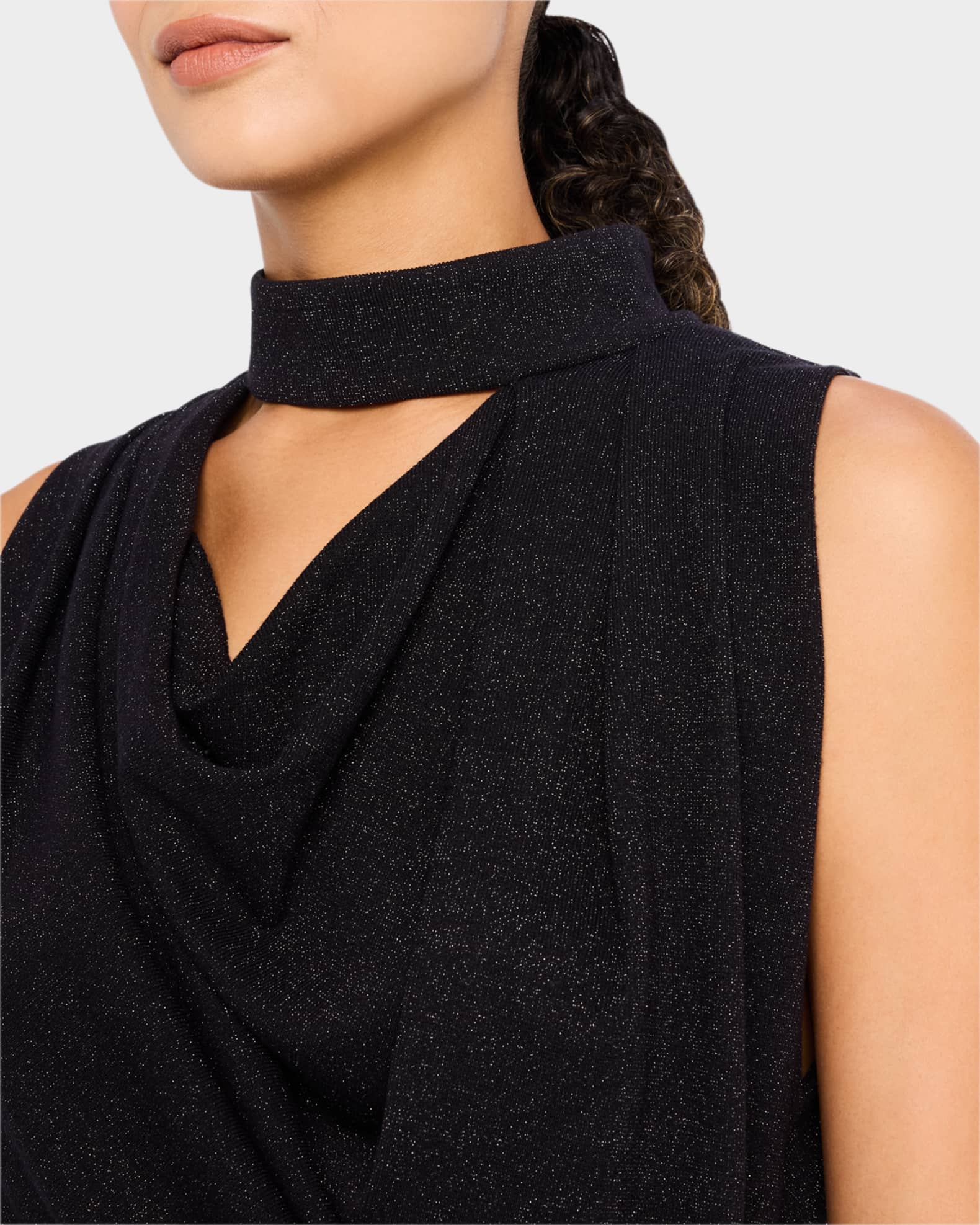 Iro Foa Sparkly Draped Top | Neiman Marcus