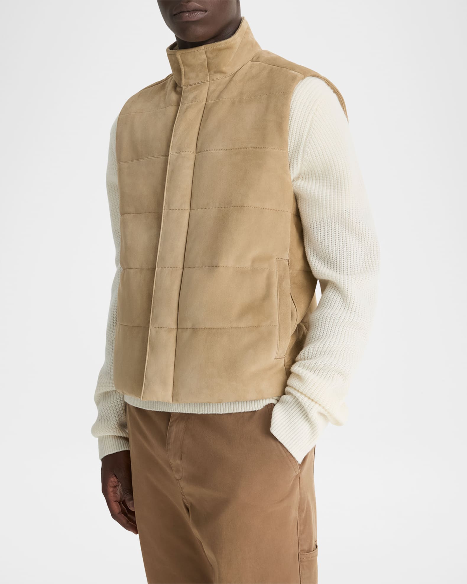 Vince Men's Suede Vest | Neiman Marcus