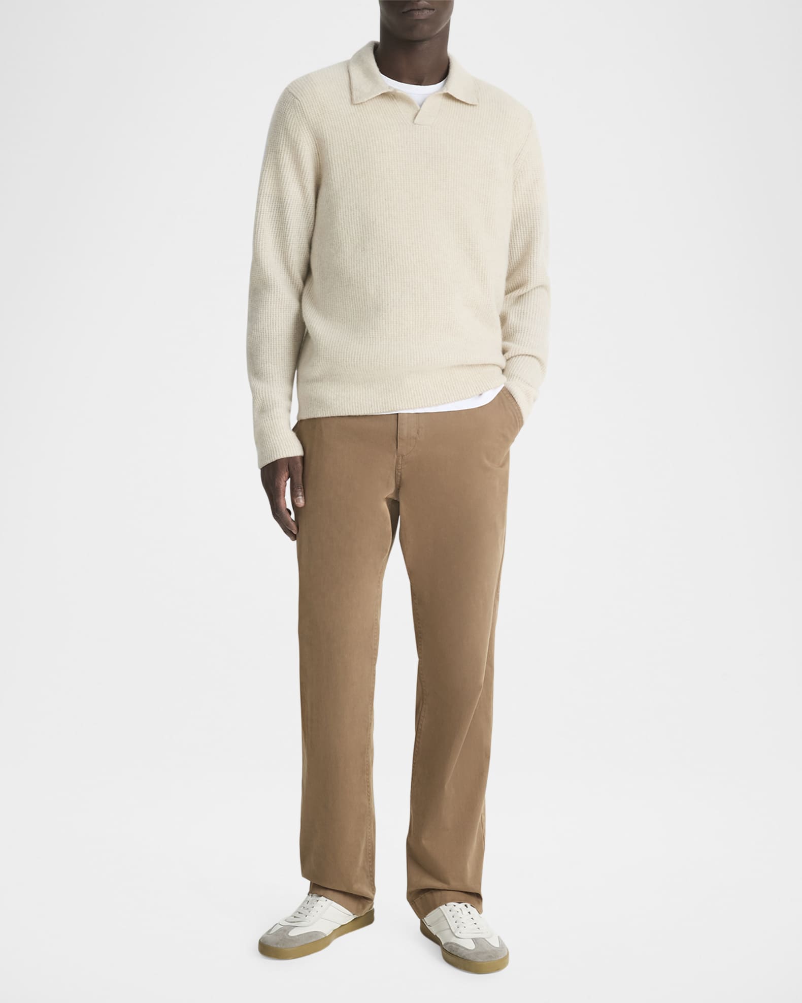 Vince Men's Boiled Cashmere Thermal Sweater | Neiman Marcus