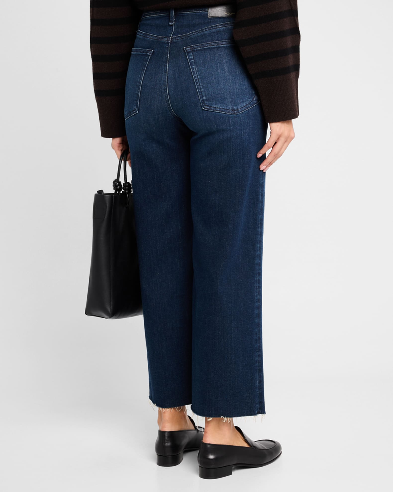 Rag & Bone Epic Andi High-Rise Wide Ankle Jeans | Neiman Marcus