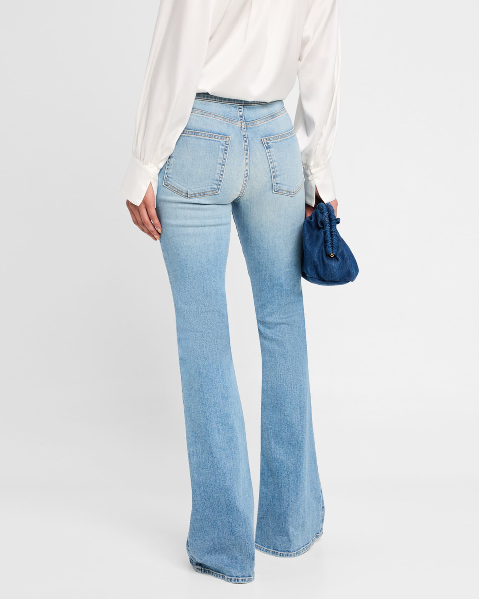 Ramy Brook Helena High-Rise Flare Jeans | Neiman Marcus