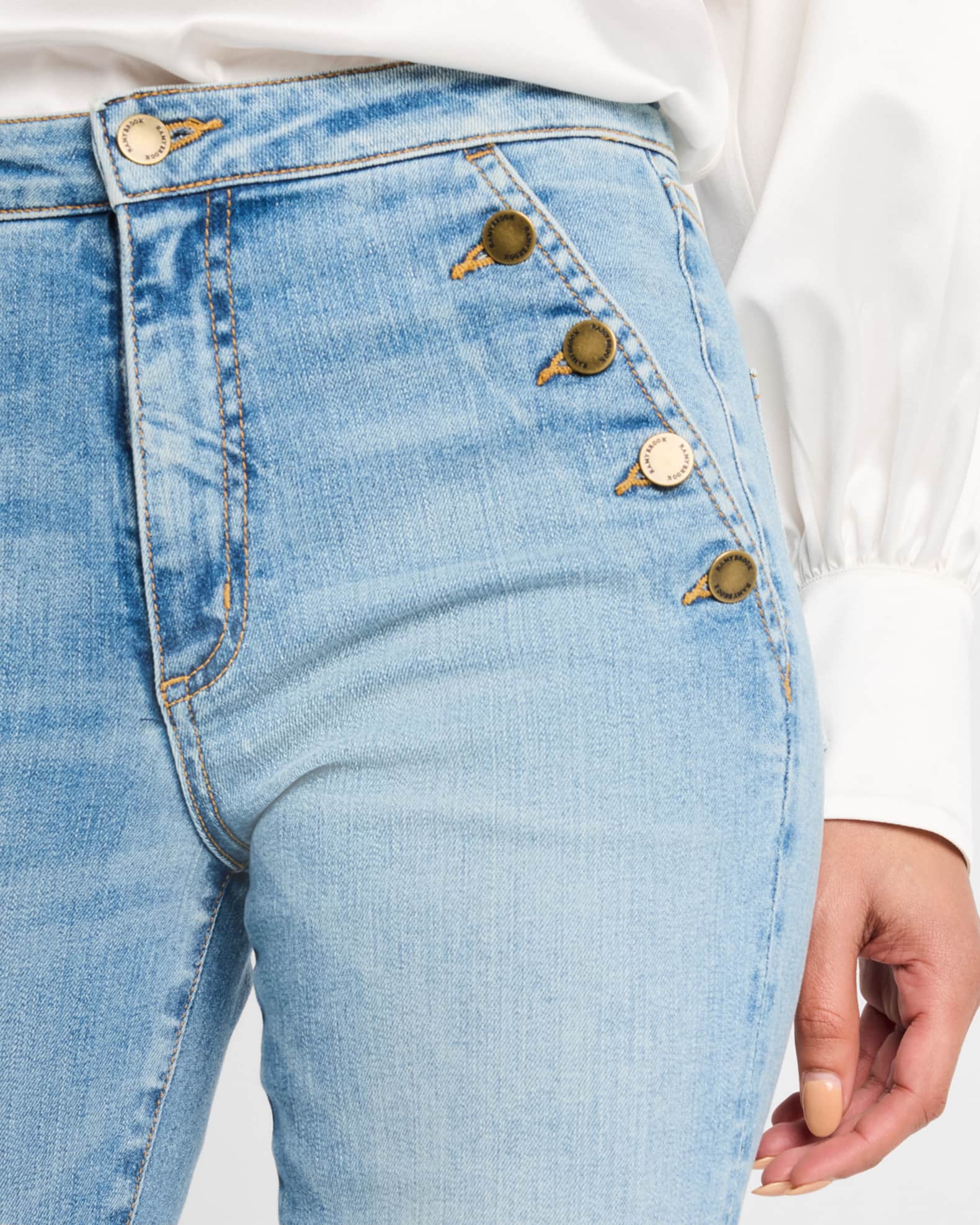 Ramy Brook Helena High-Rise Flare Jeans | Neiman Marcus