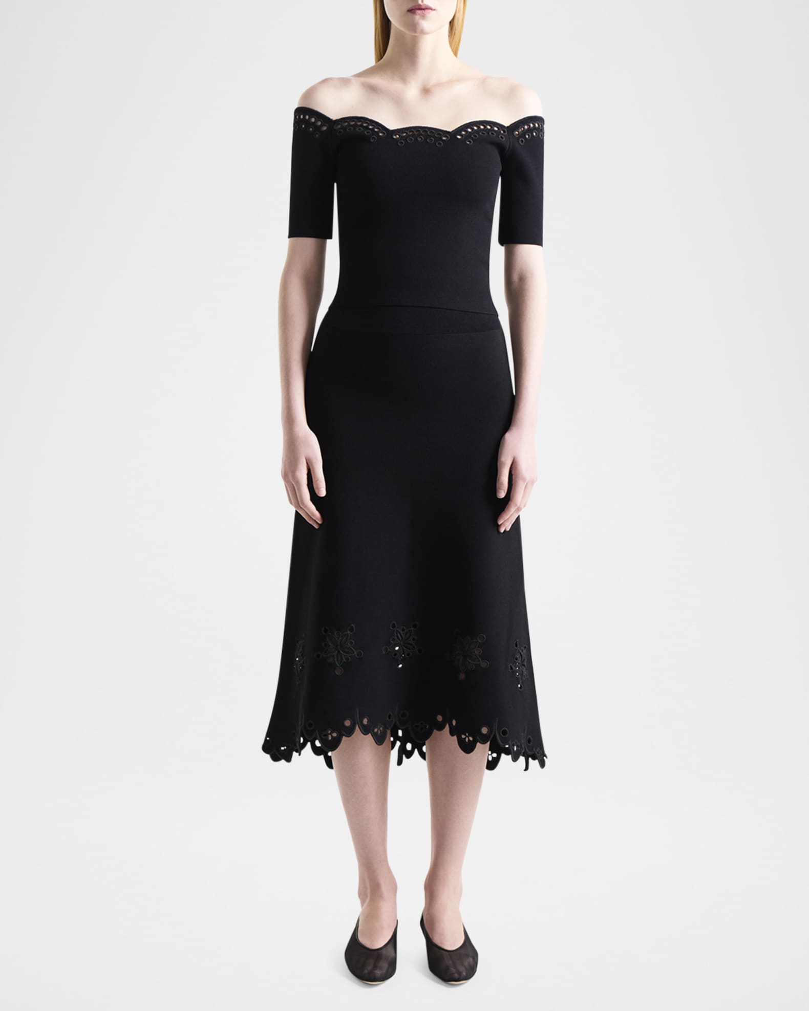 Embroidered Scallop Collection | Neiman Marcus