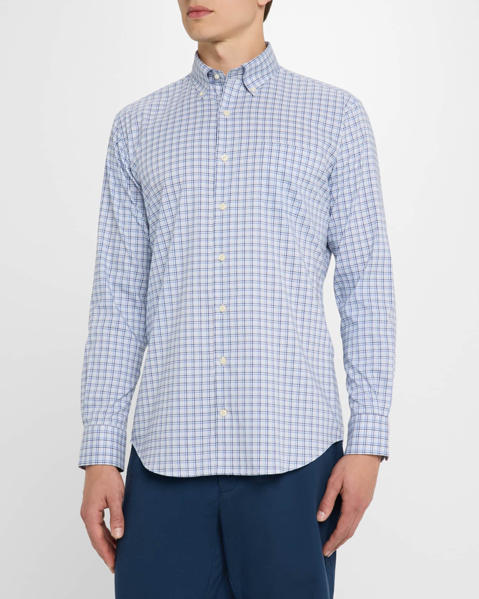 Peter Millar Men's Albert Crown Lite Cotton-Stretch Sport Shirt ...