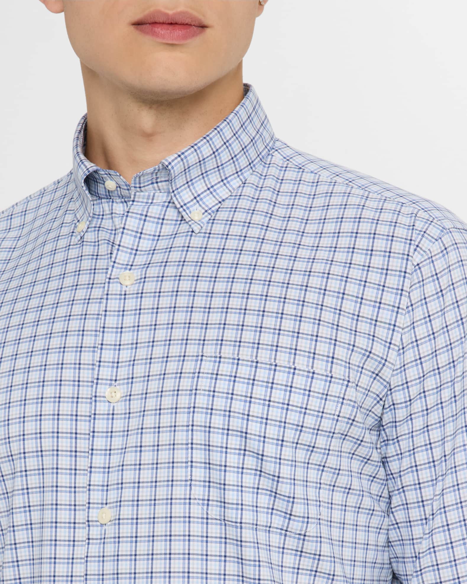 Peter Millar Men's Albert Crown Lite Cotton-Stretch Sport Shirt ...