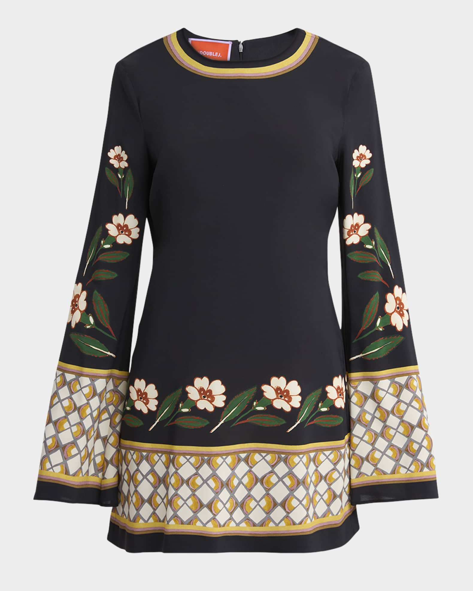 La DoubleJ Supremes-Print Mini Swing Dress | Neiman Marcus