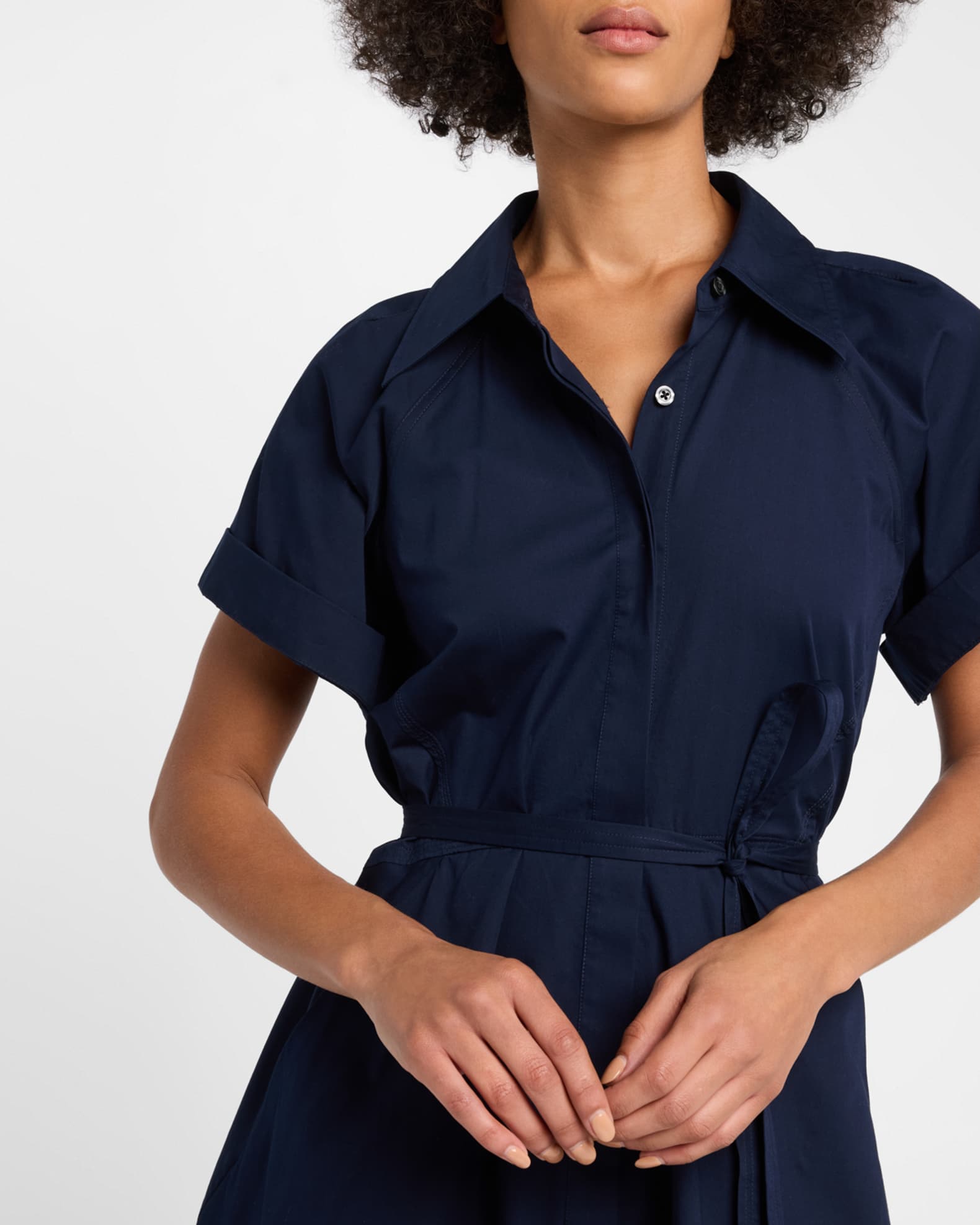A.L.C. Julie Short-Sleeve Shirtdress | Neiman Marcus