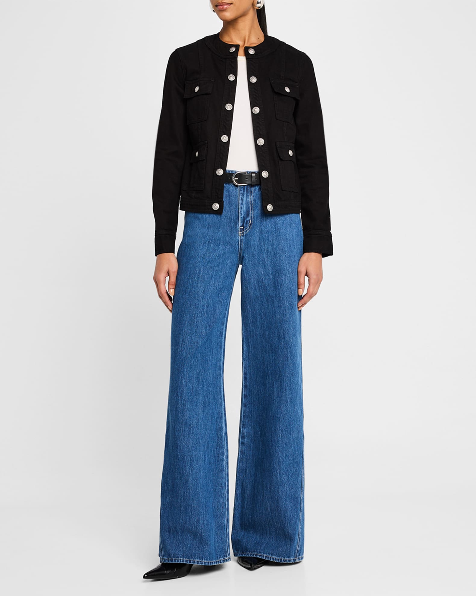 Beau Wide-Leg Jeans | Neiman Marcus
