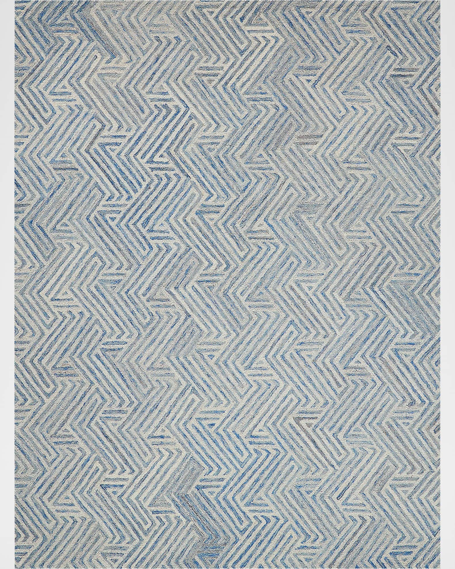Exquisite Rugs Swirl Modern Hand Tufted Rug | Neiman Marcus