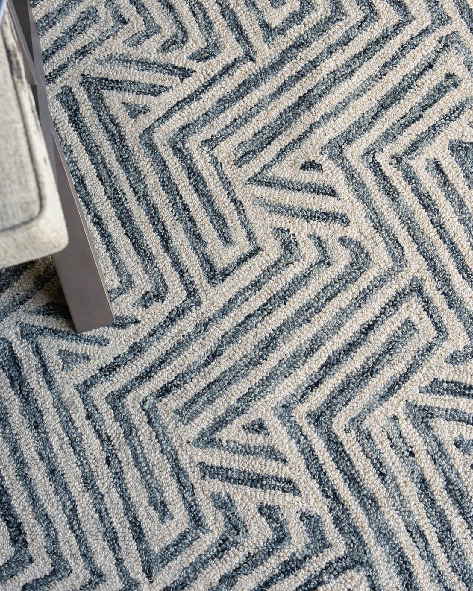 Naturals Hand-Tufted Dark Gray Rugs | Neiman Marcus