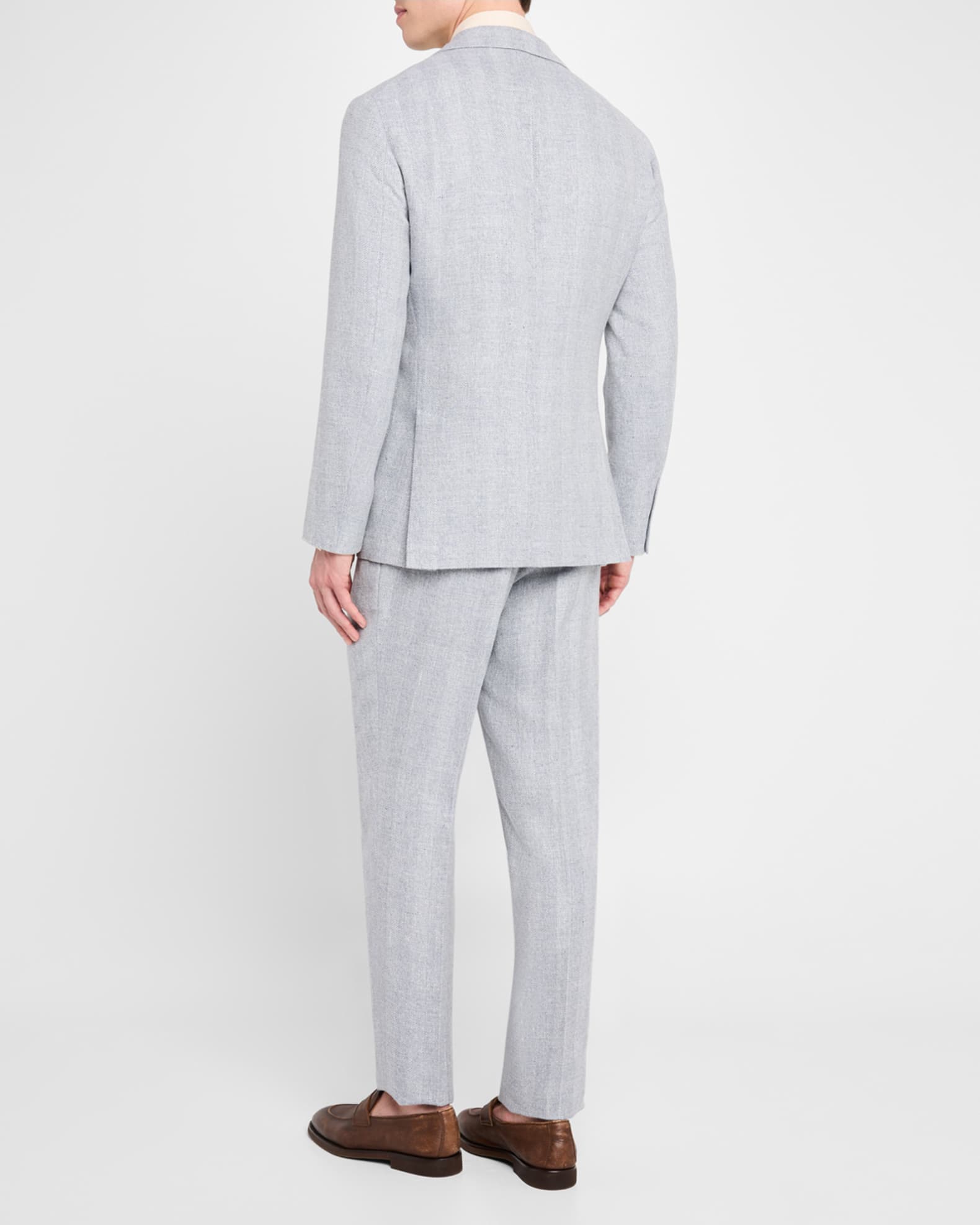 Brunello Cucinelli Men's Cavallo Chevron Suit | Neiman Marcus