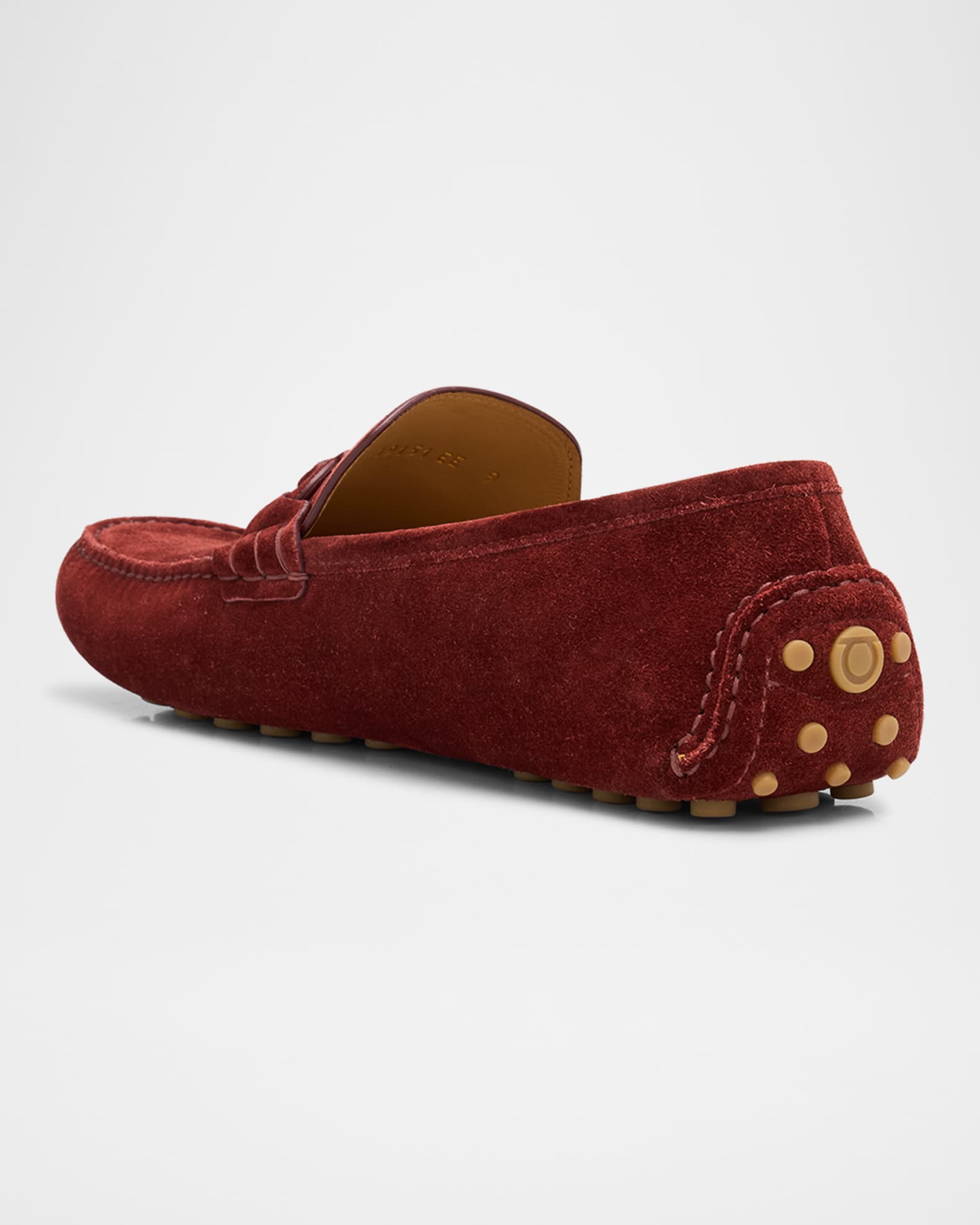 Ferragamo Men's Byte Suede Driving Shoes | Neiman Marcus