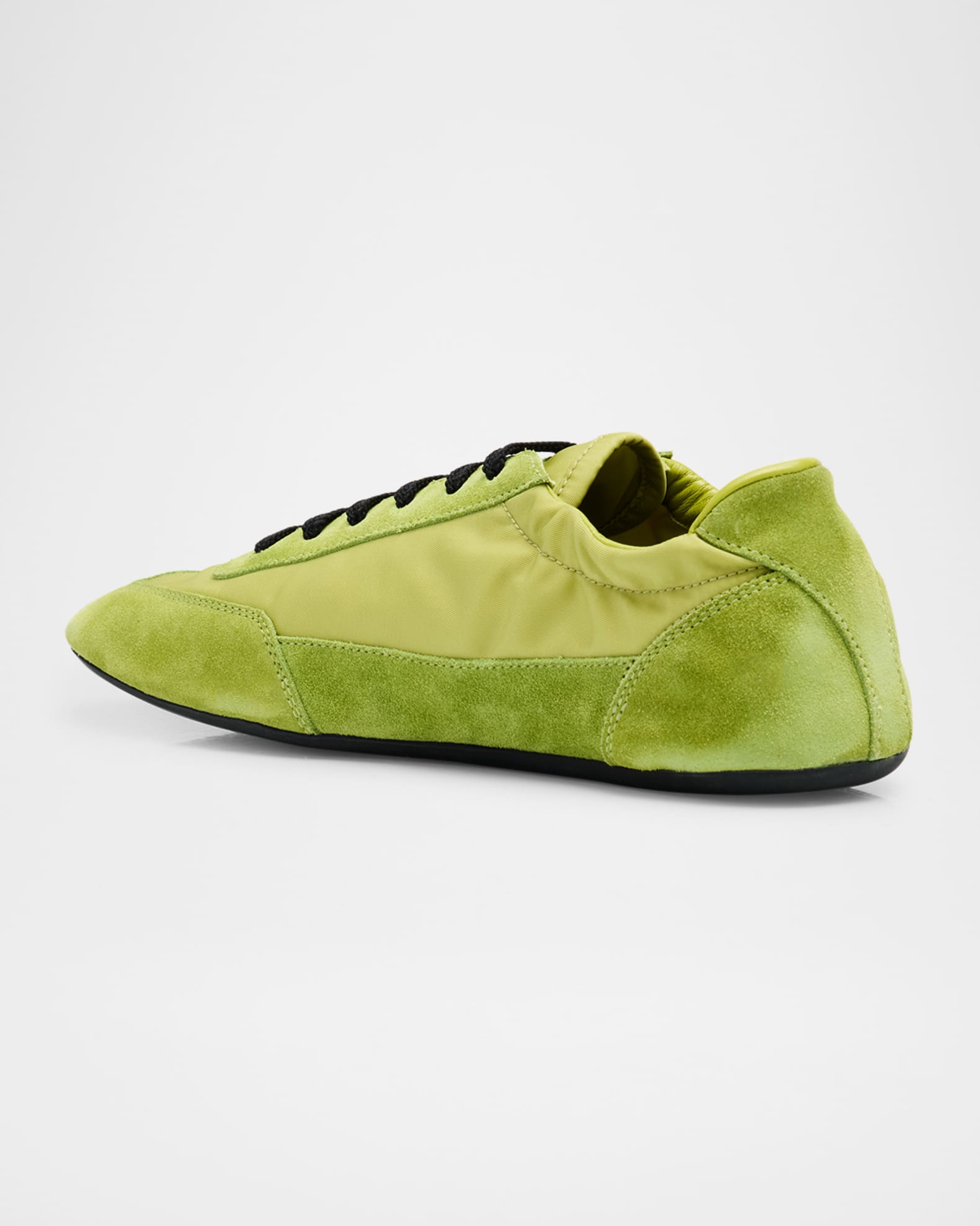 Prada Collapse Low-Top Suede Sneakers | Neiman Marcus