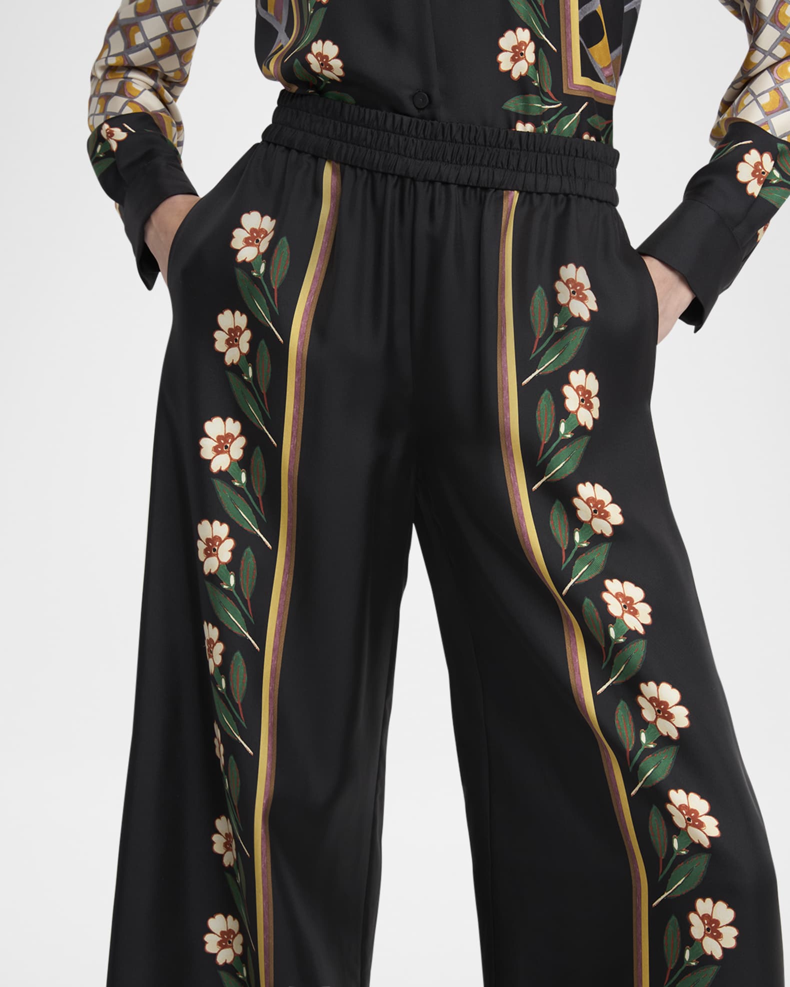 La DoubleJ Daze-Print Wide-Leg Palazzo Pants | Neiman Marcus