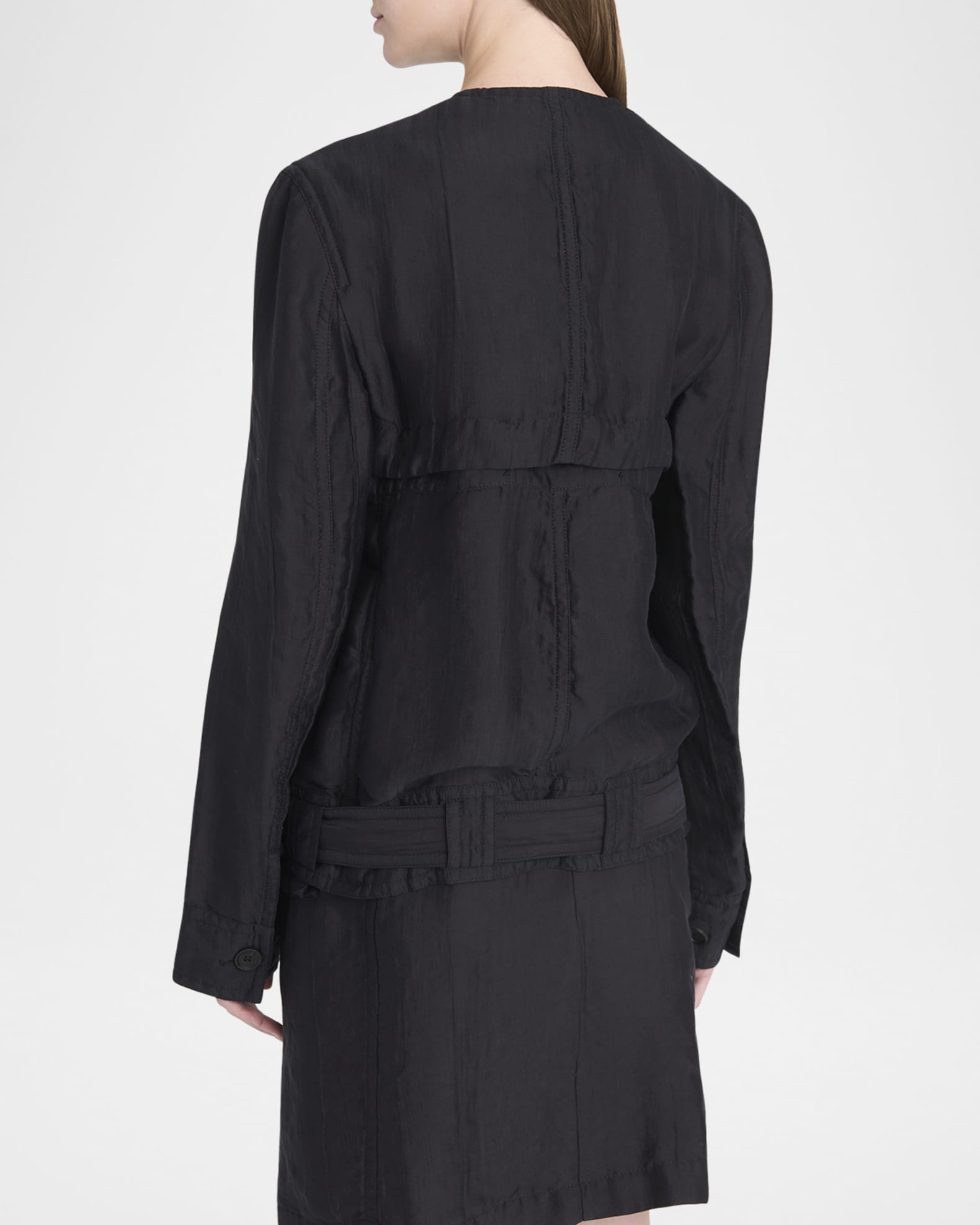 Ferragamo Triple Silk Organdie Transformable Jacket | Neiman Marcus