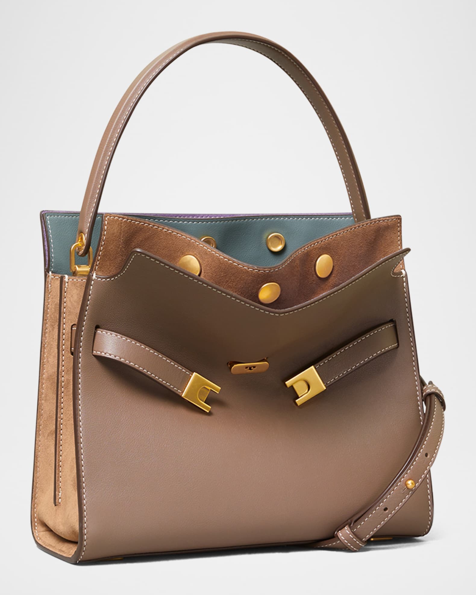 Tory Burch Lee Radziwill Small Double Crossbody Bag | Neiman Marcus