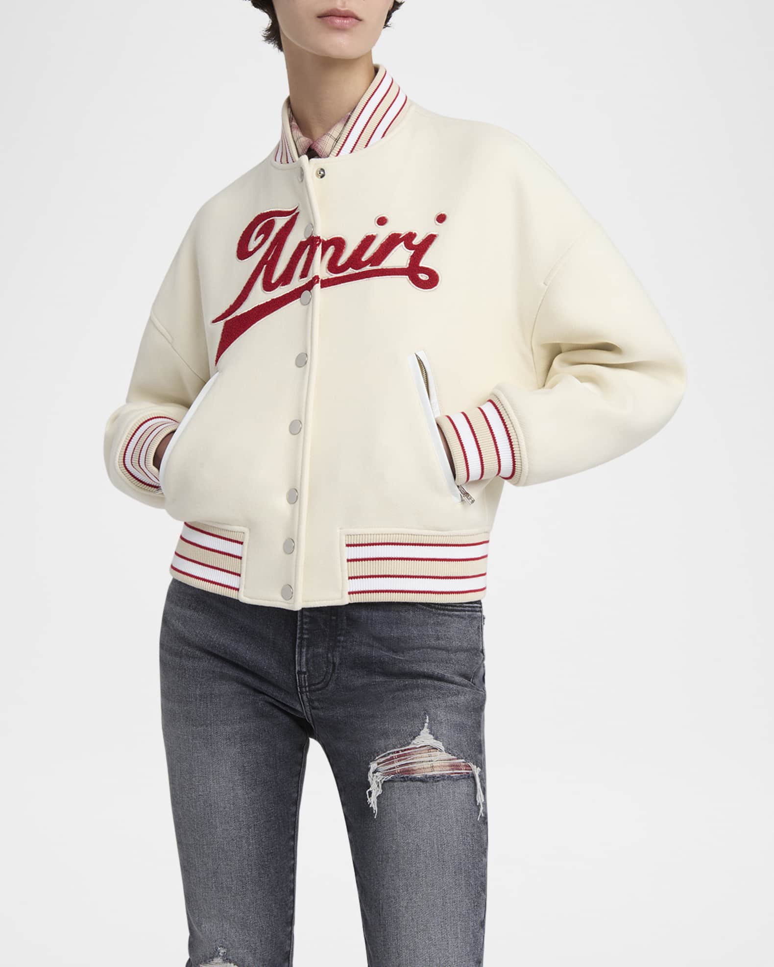 Amiri Amiri Logo Varsity Jacket | Neiman Marcus
