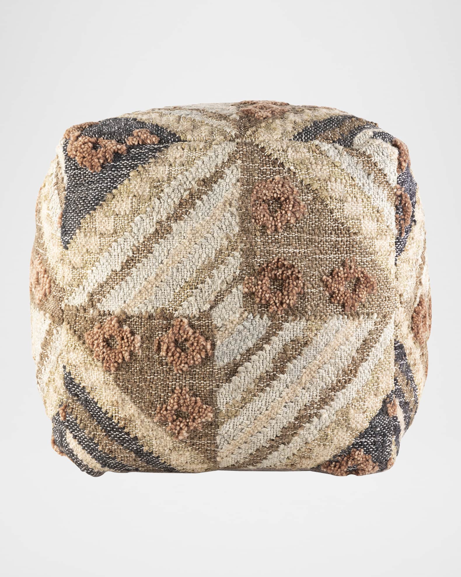Surya Luanda Handwoven Pouf | Neiman Marcus