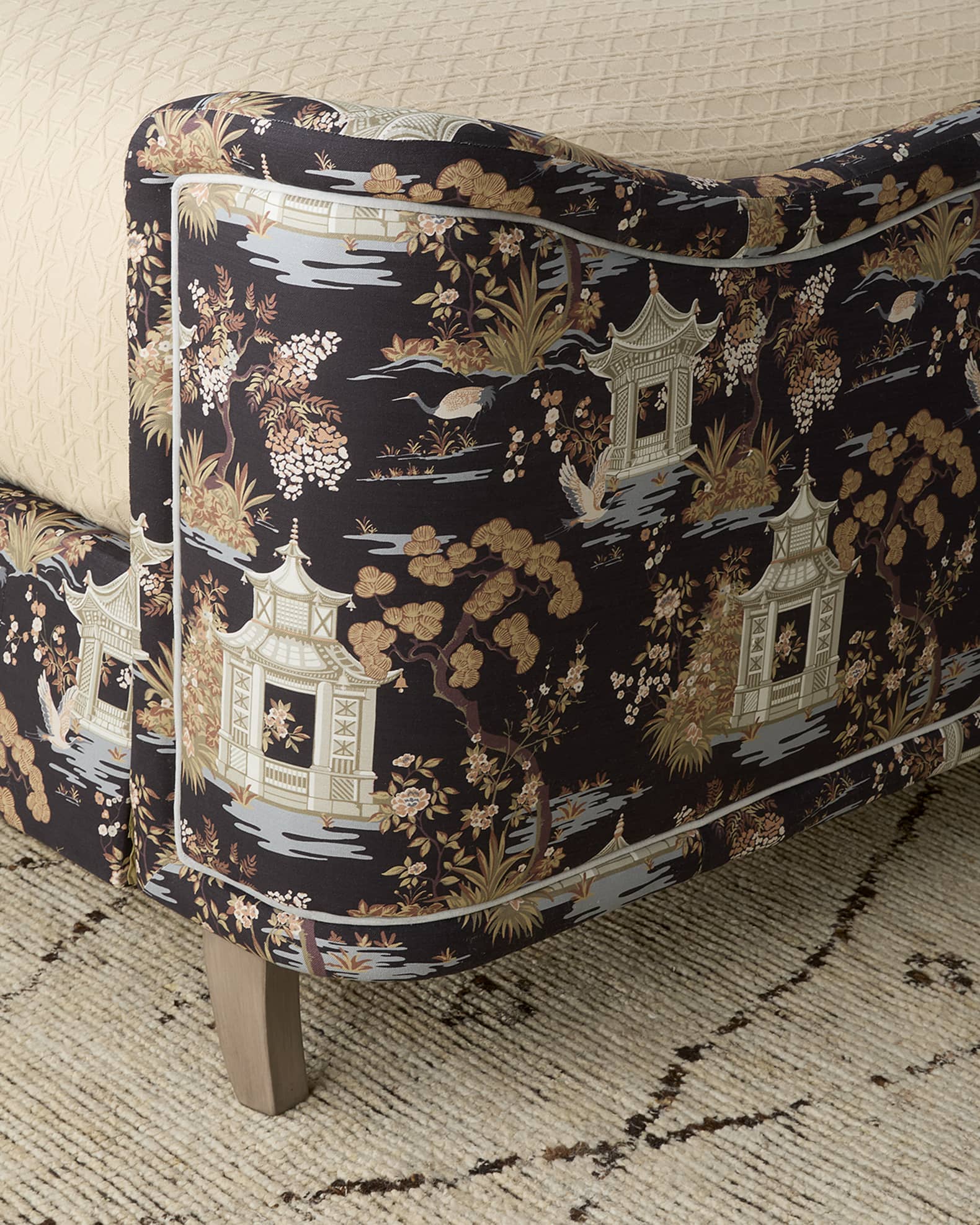 Kingston Wingback Queen Bed | Neiman Marcus