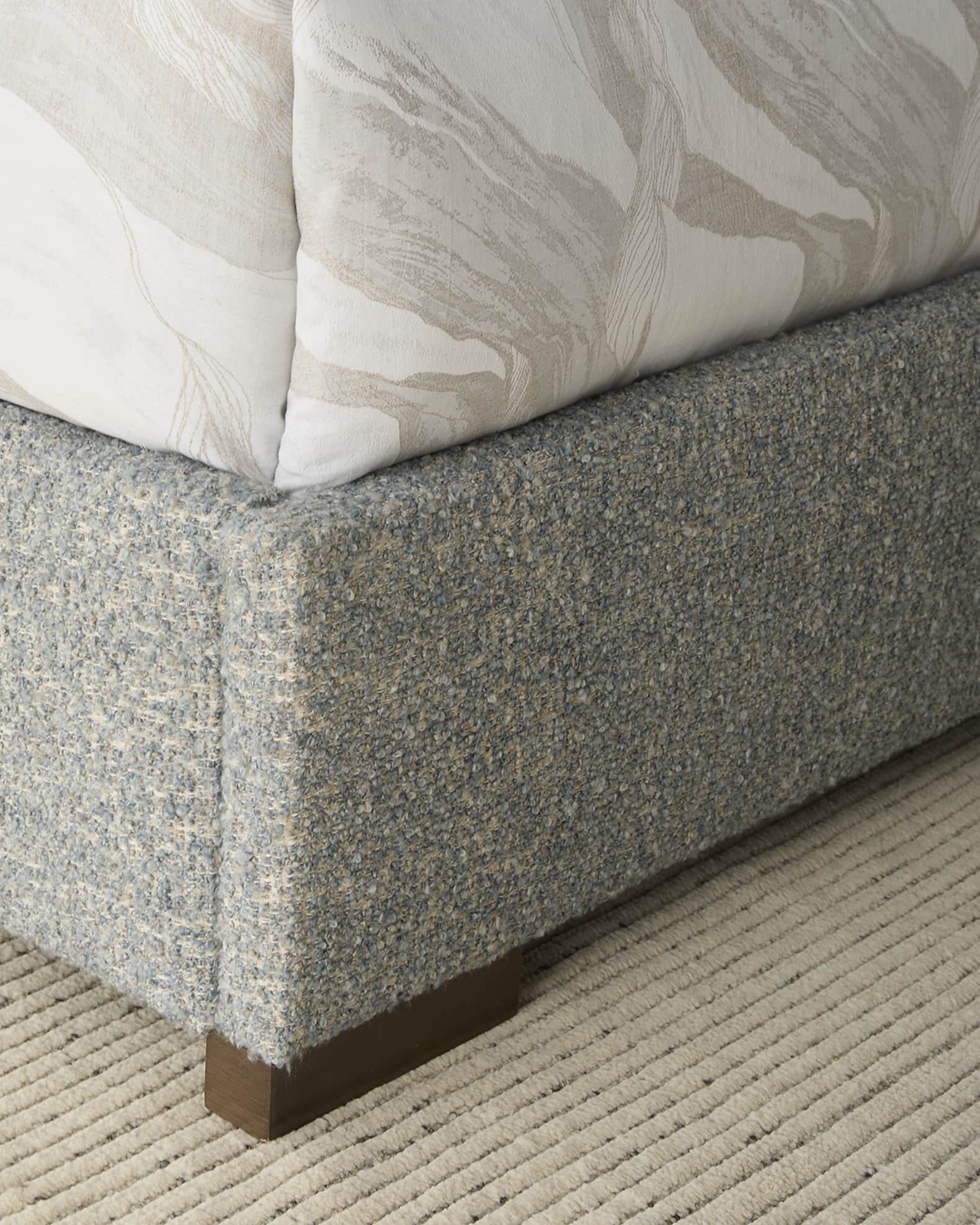 Harper Wingback Queen Bed | Neiman Marcus