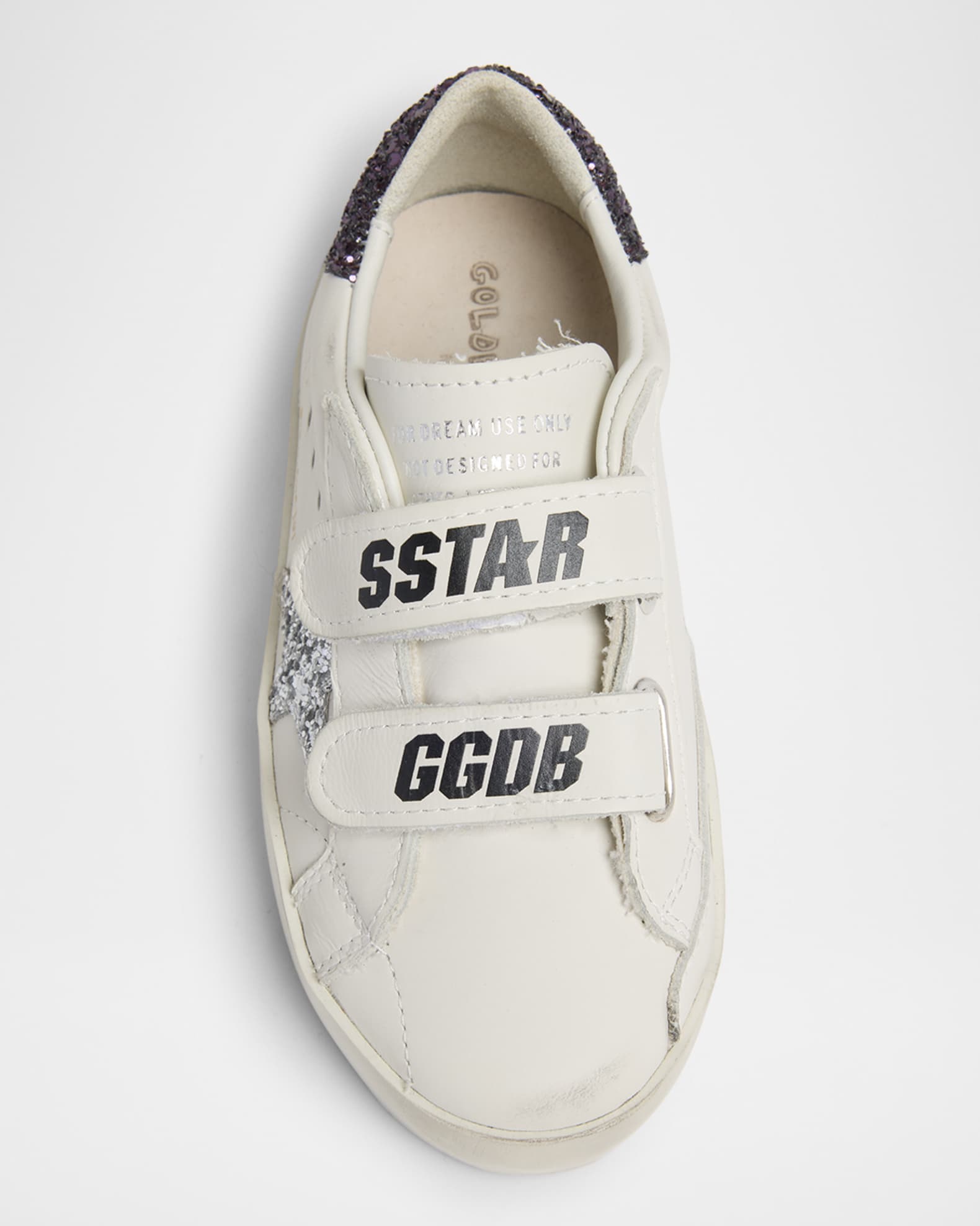 Golden Goose Girl's Old School Glitter Leather Sneakers, Toddlers/Kids ...