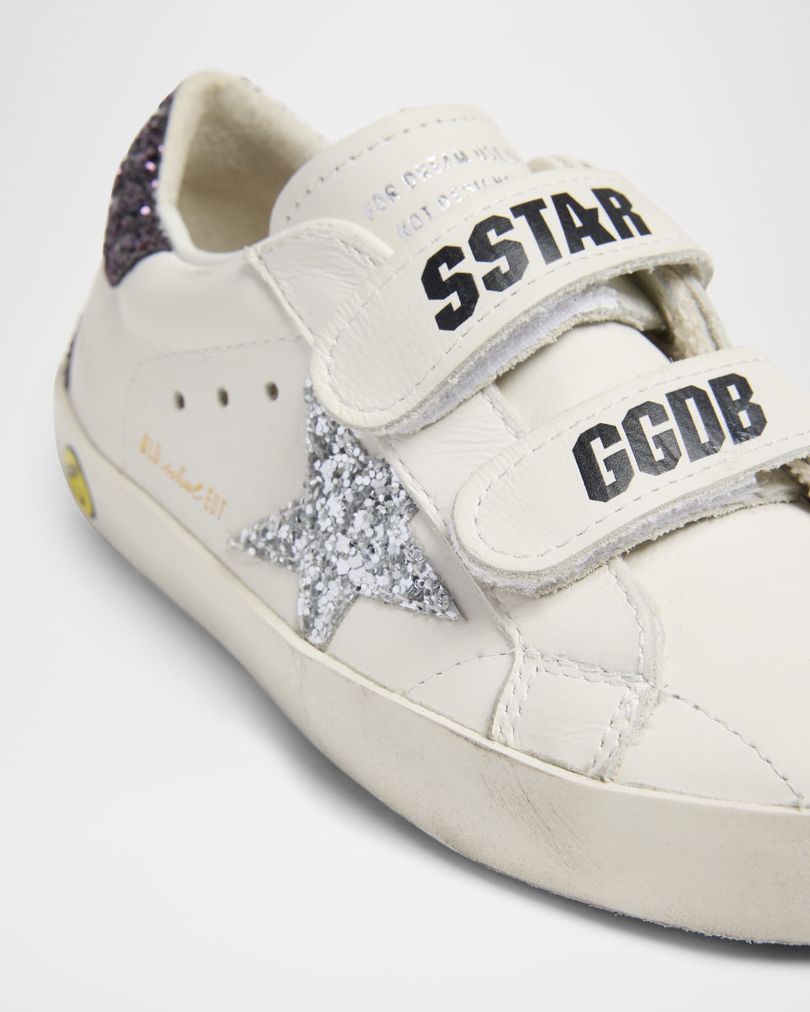 Golden Goose Girl's Old School Glitter Leather Sneakers, Toddlers/Kids ...