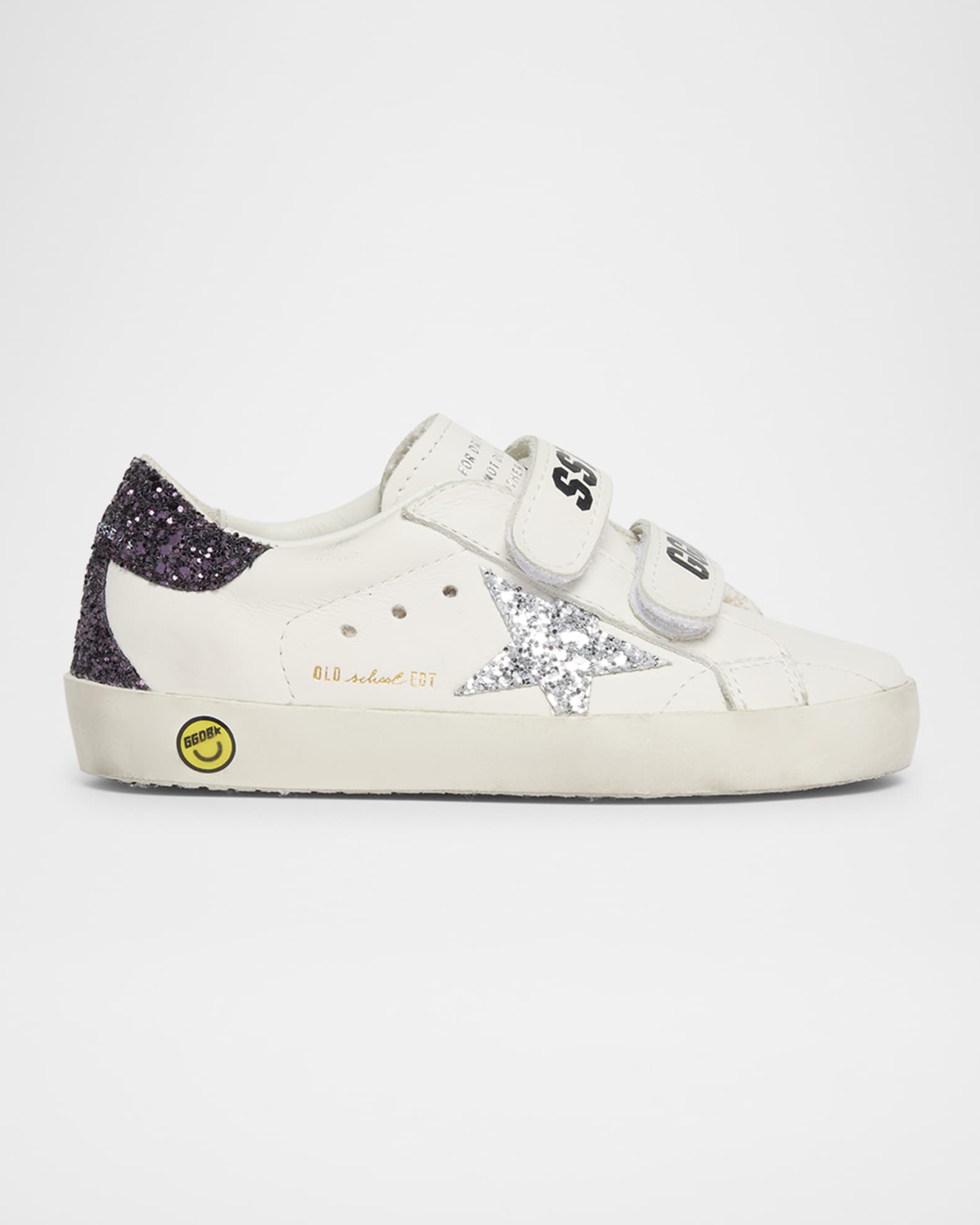 Golden Goose Girl's Old School Glitter Leather Sneakers, Baby/Toddlers ...