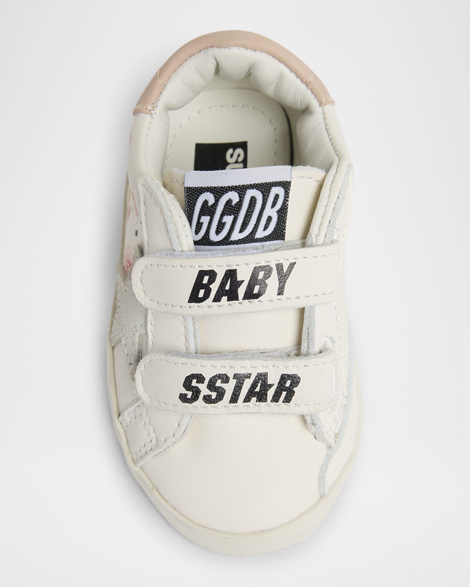 Golden Goose Girl's Baby School Nappa Leather & Suede Sneakers, Baby ...