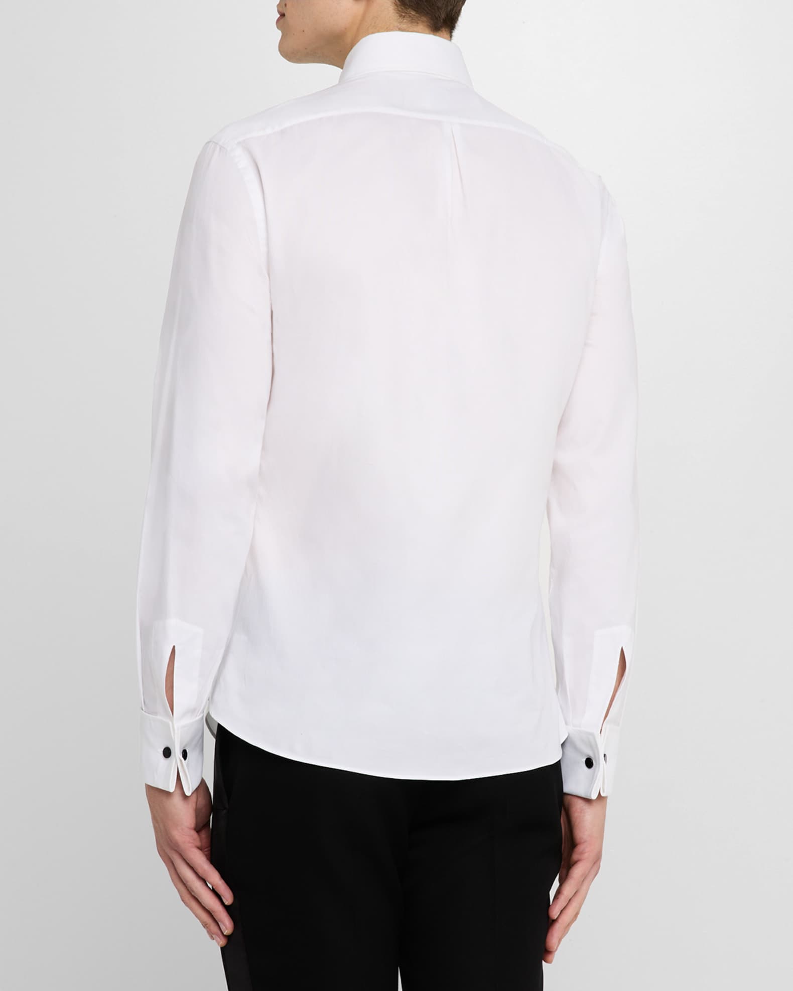 Brunello Cucinelli Men's Cotton French-Cuff Dress Shirt | Neiman Marcus