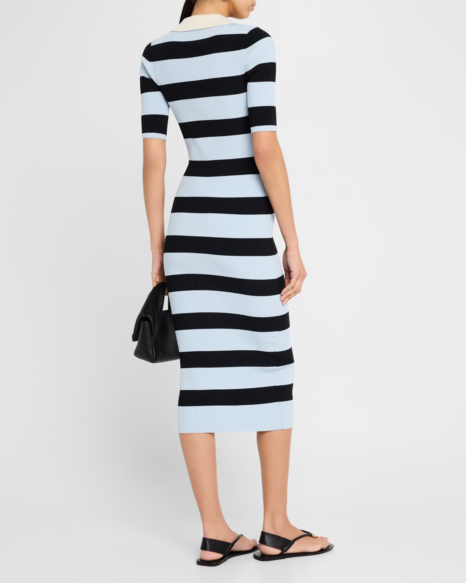 A.L.C. Darcy Stripe Bodycon Midi Dress | Neiman Marcus