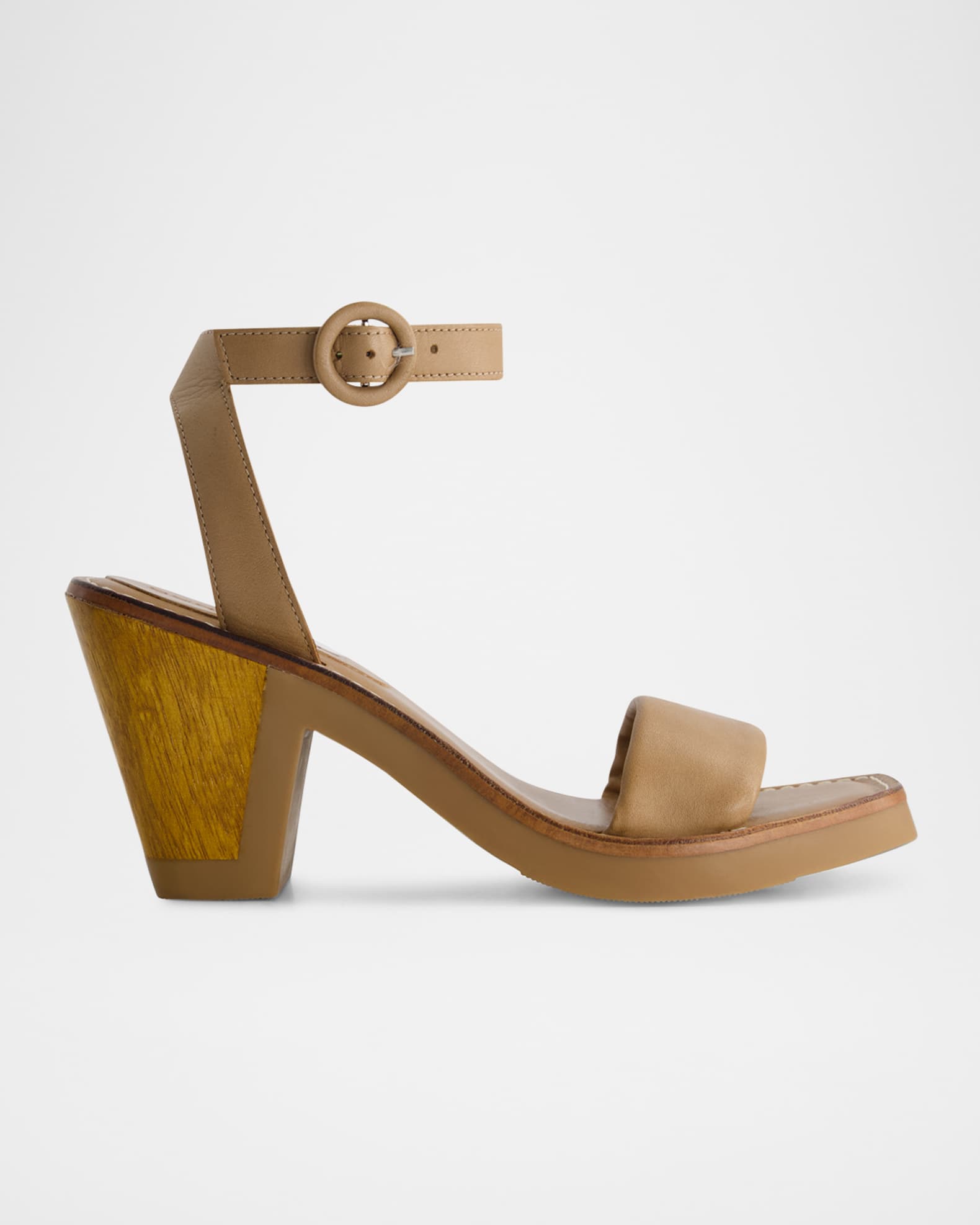 Bernardo Brisi Leather Ankle-Strap Sandals | Neiman Marcus