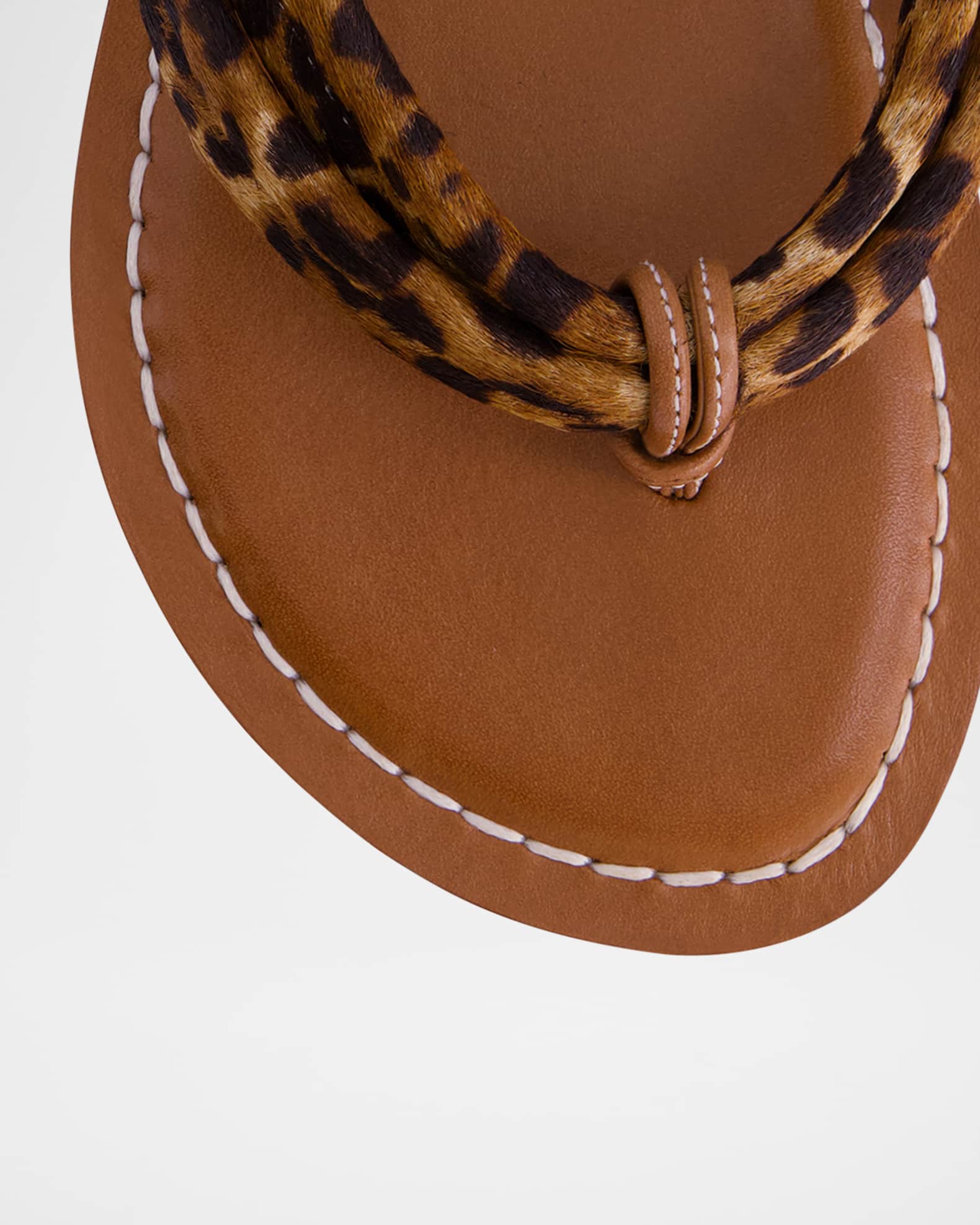 Bernardo Miami Leopard Flat Thong Sandals | Neiman Marcus