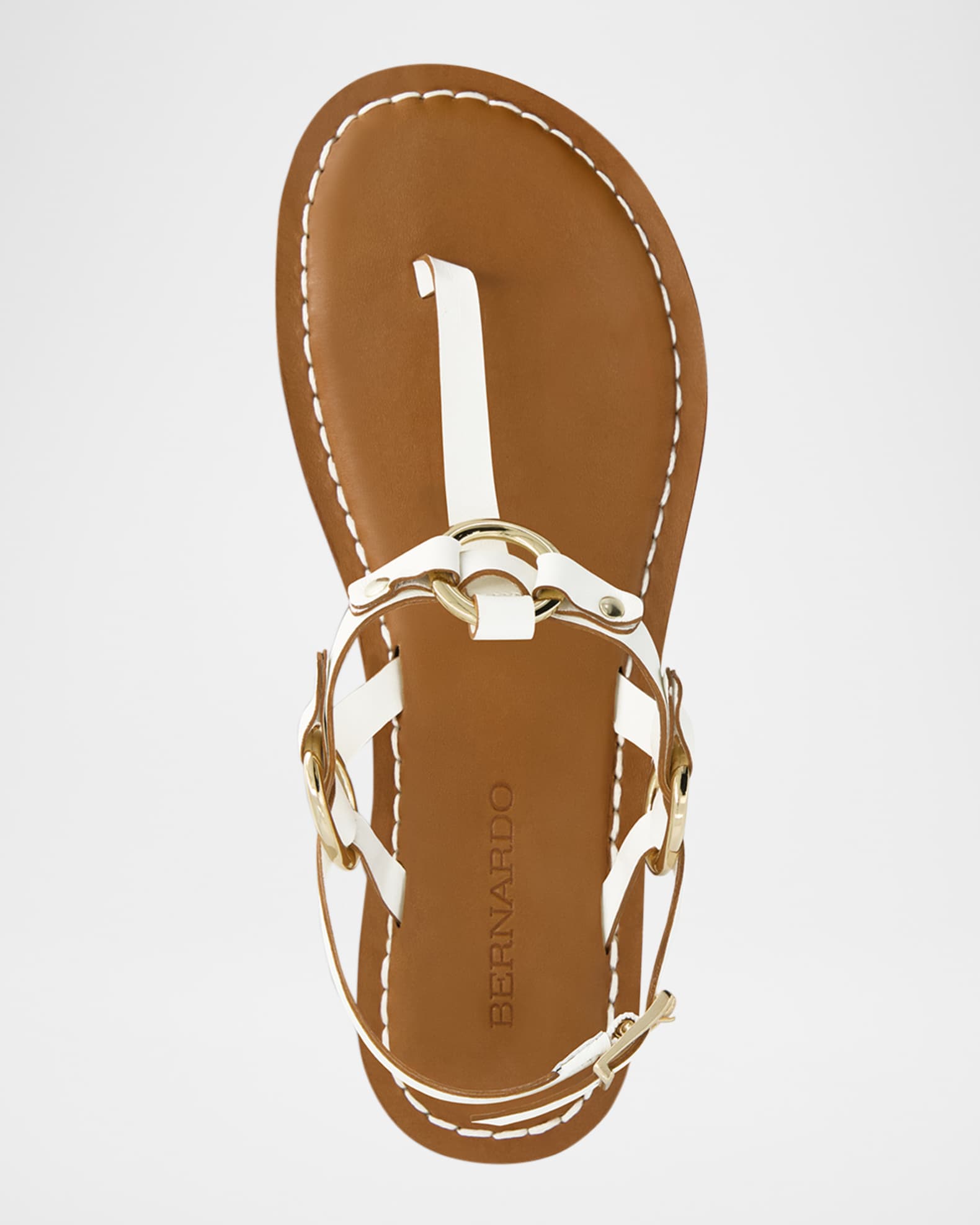 Bernardo Tuni Leather Thong Slingback Sandals | Neiman Marcus